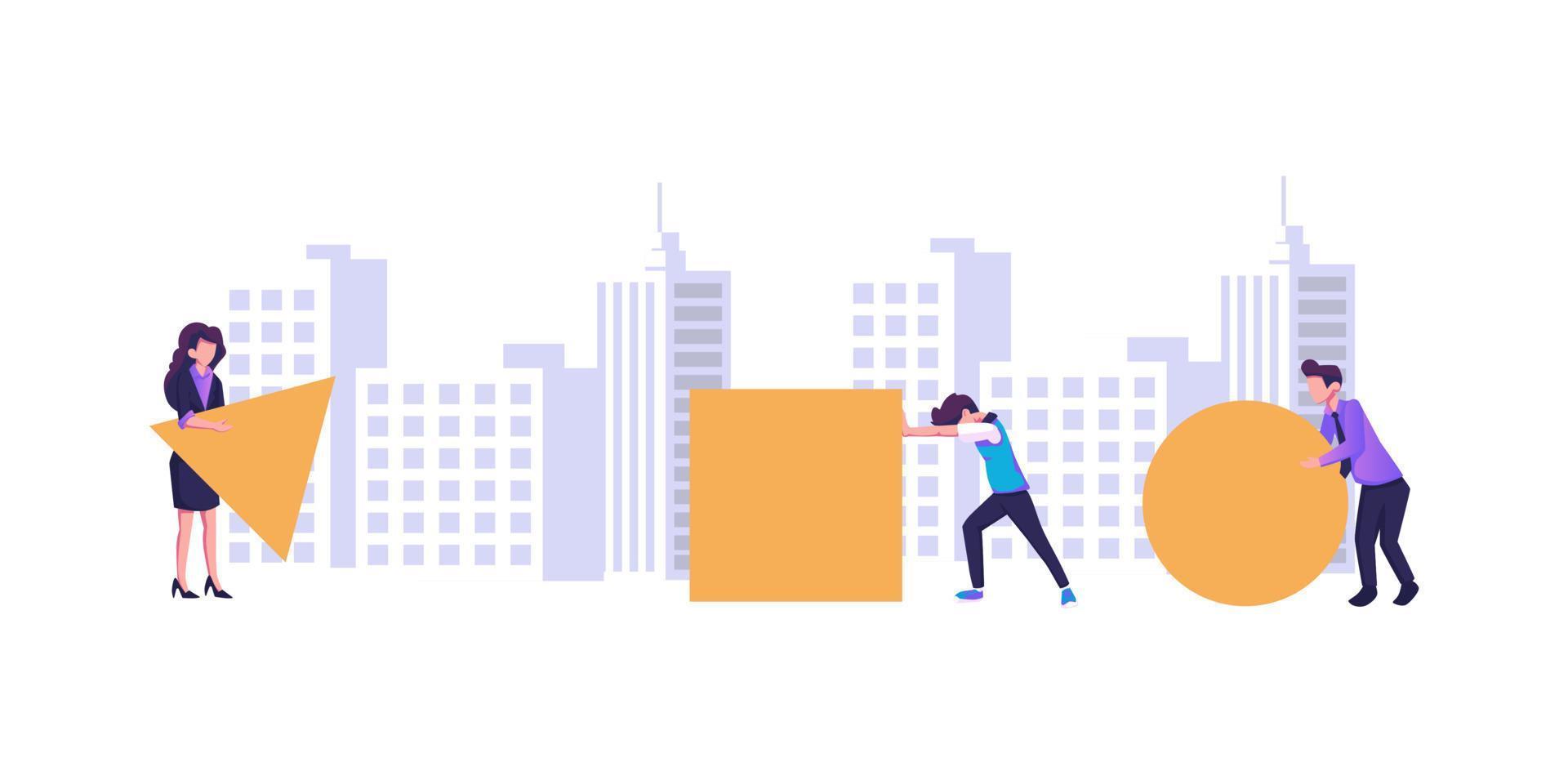 Businessman pushing sphere and leading the race against group other not ... Businessman pushing sphere and leading the race against group other not ...