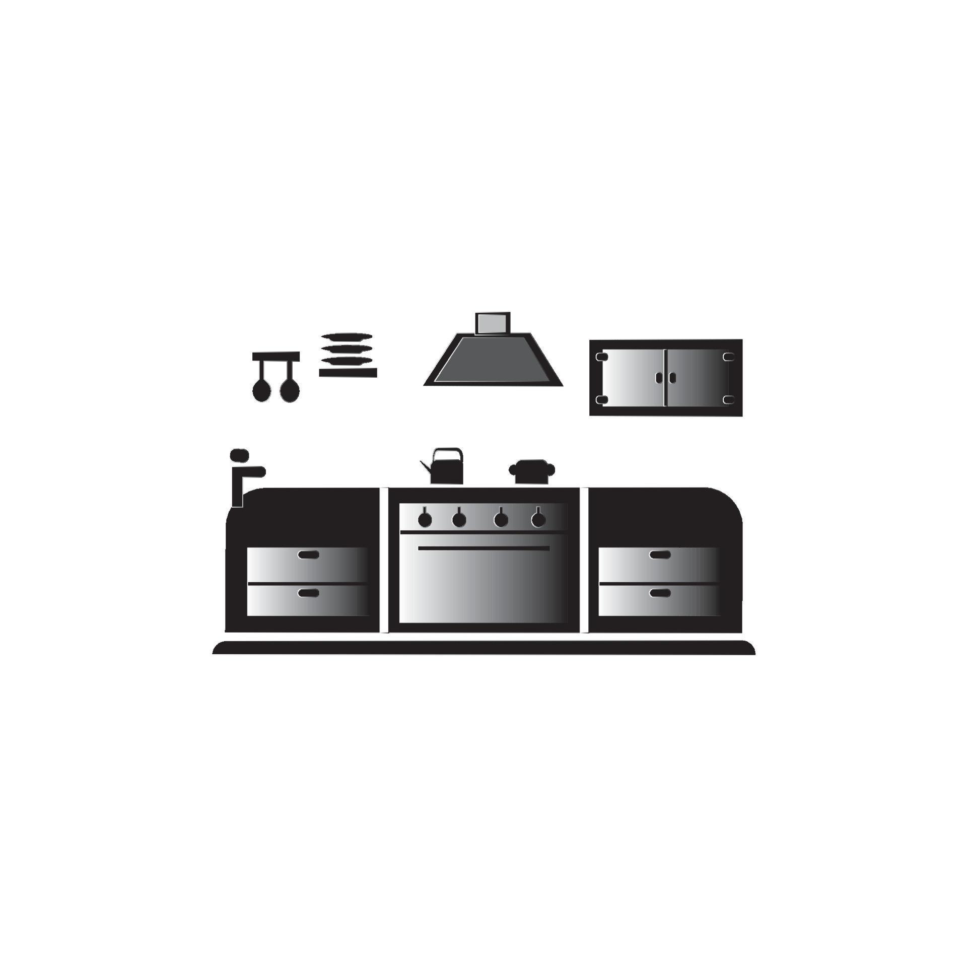 Kitchen set icon logo, vector design 12961849 Vector Art at Vecteezy Kitchen set icon logo, vector design 12961849 Vector Art at Vecteezy
