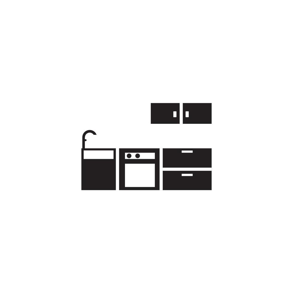 Kitchen set icon logo, vector design 12961852 Vector Art at Vecteezy Kitchen set icon logo, vector design 12961852 Vector Art at Vecteezy