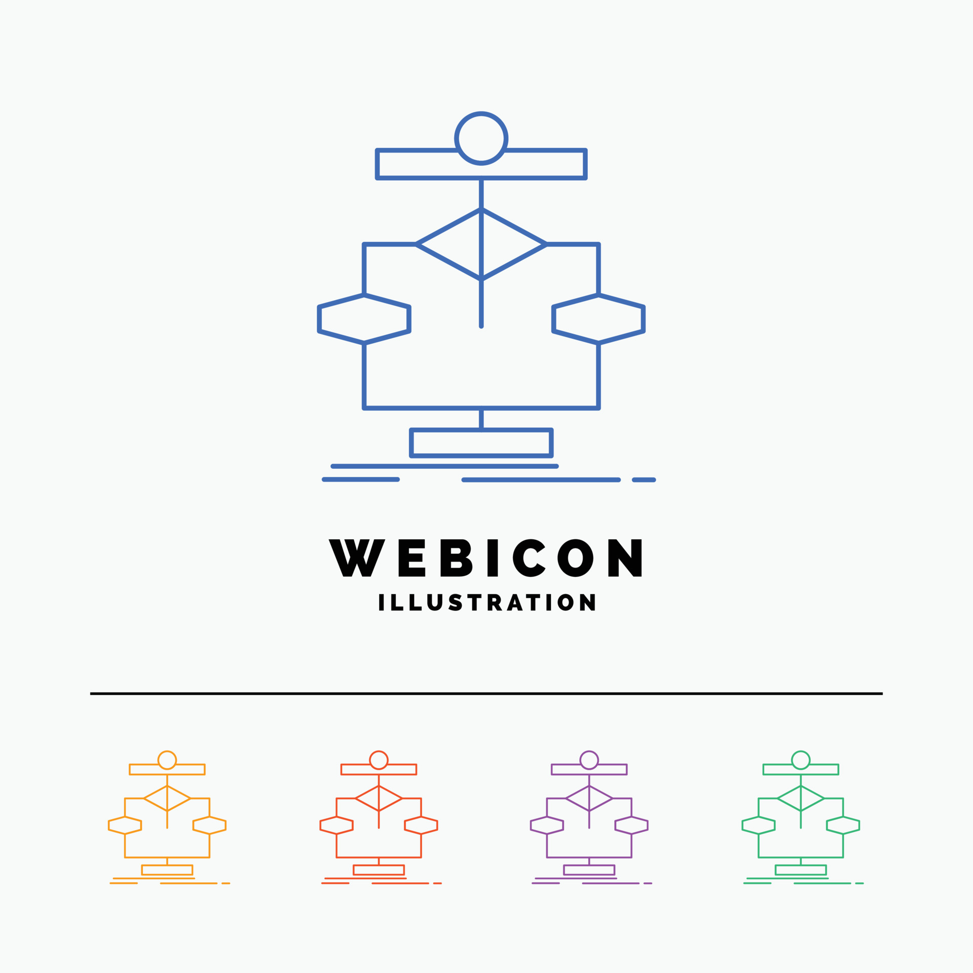 Algorithm. chart. data. diagram. flow 5 Color Line Web Icon Template ... Algorithm. chart. data. diagram. flow 5 Color Line Web Icon Template ...