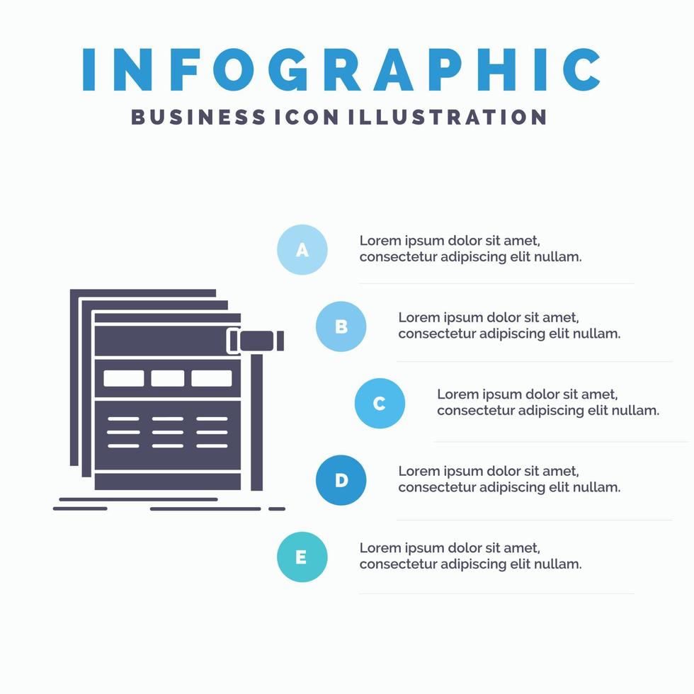 Internet. page. web. webpage. wireframe Infographics Template for Website and Presentation ...