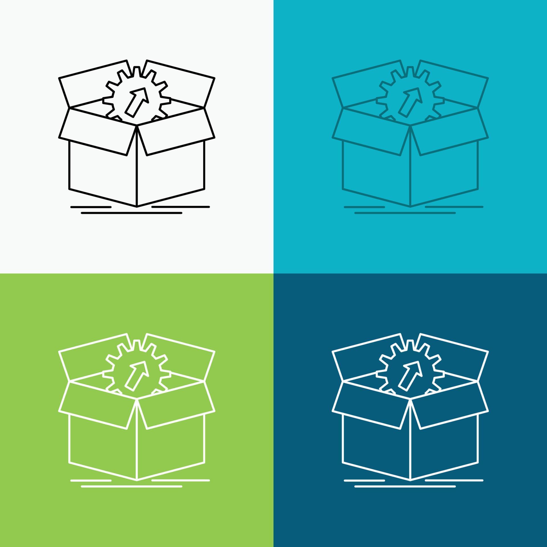 Upload Performance Productivity Progress Work Icon Over Various