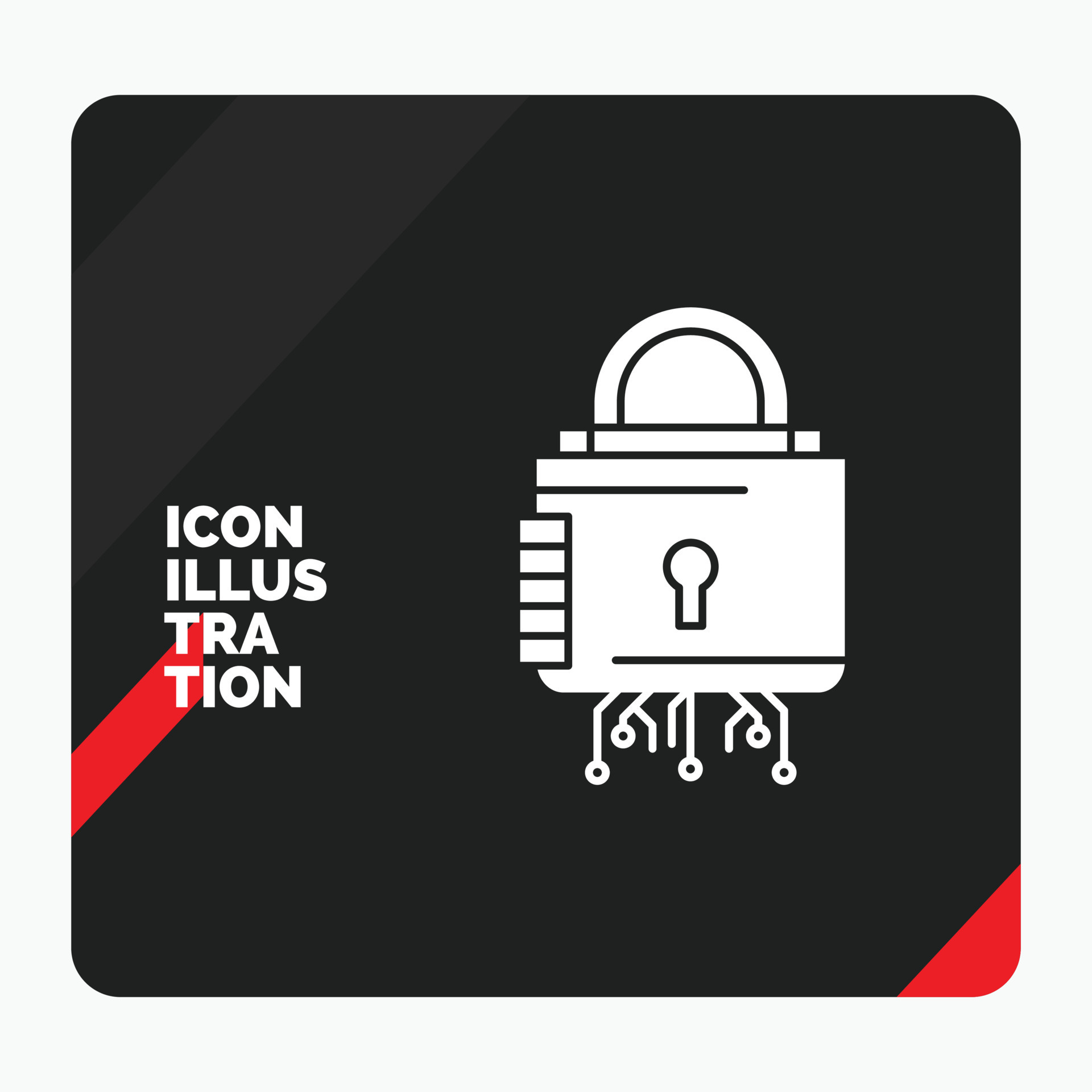 Red And Black Creative Presentation Background For Security Cyber