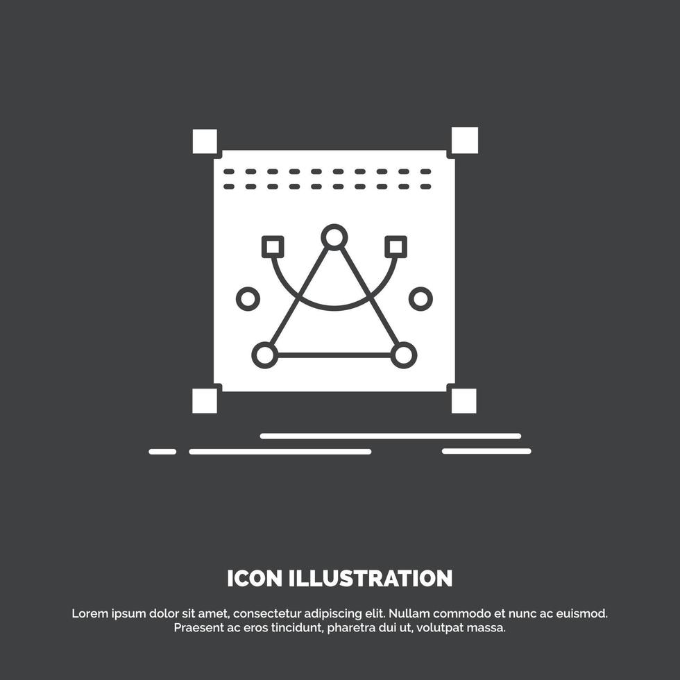 3d. edit. editing. object. resize Icon. glyph vector symbol for UI and UX. website or mobile ...
