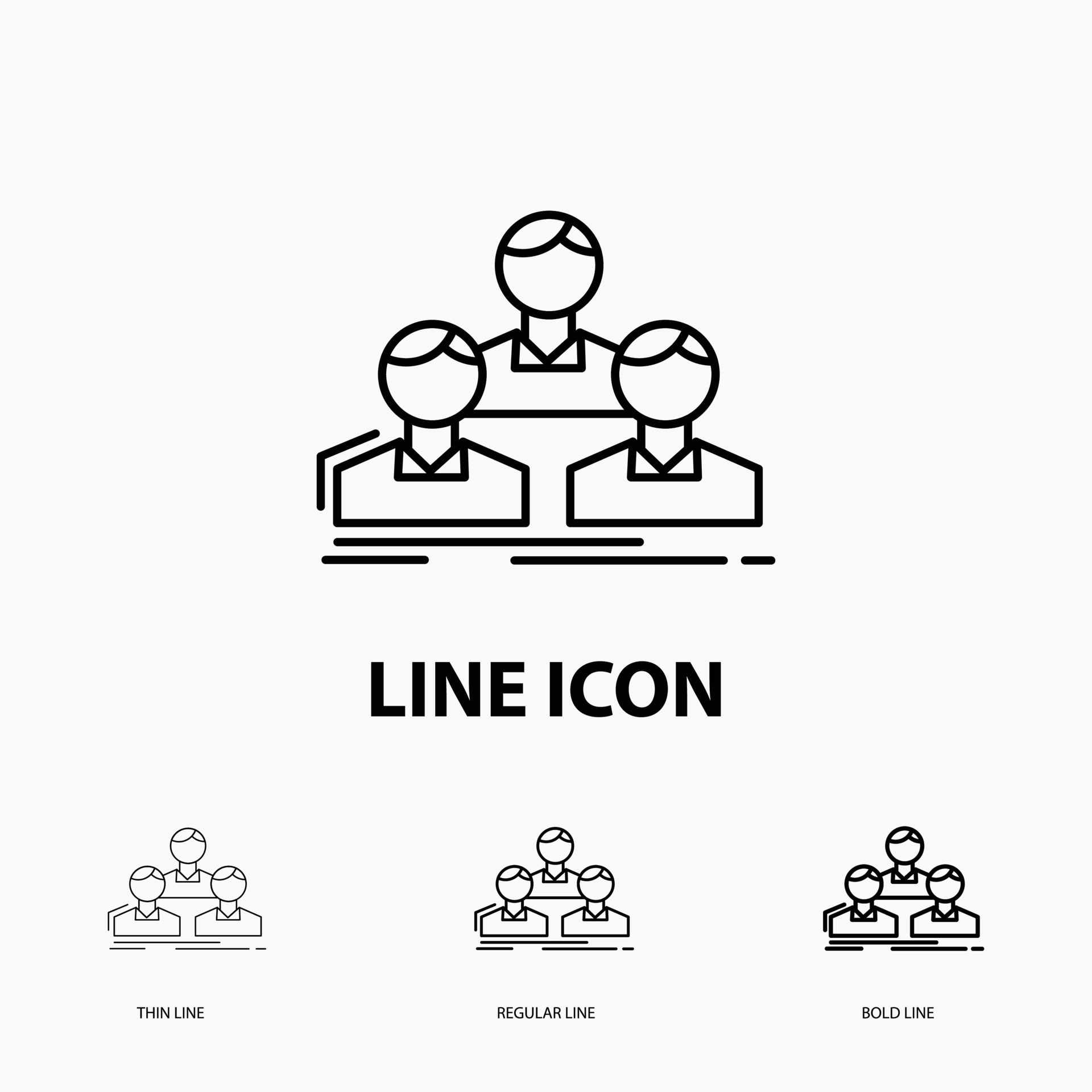 Company Employee Group People Team Icon In Thin Regular And Bold company-employee-group-people-team-icon-in-thin-regular-and-bold