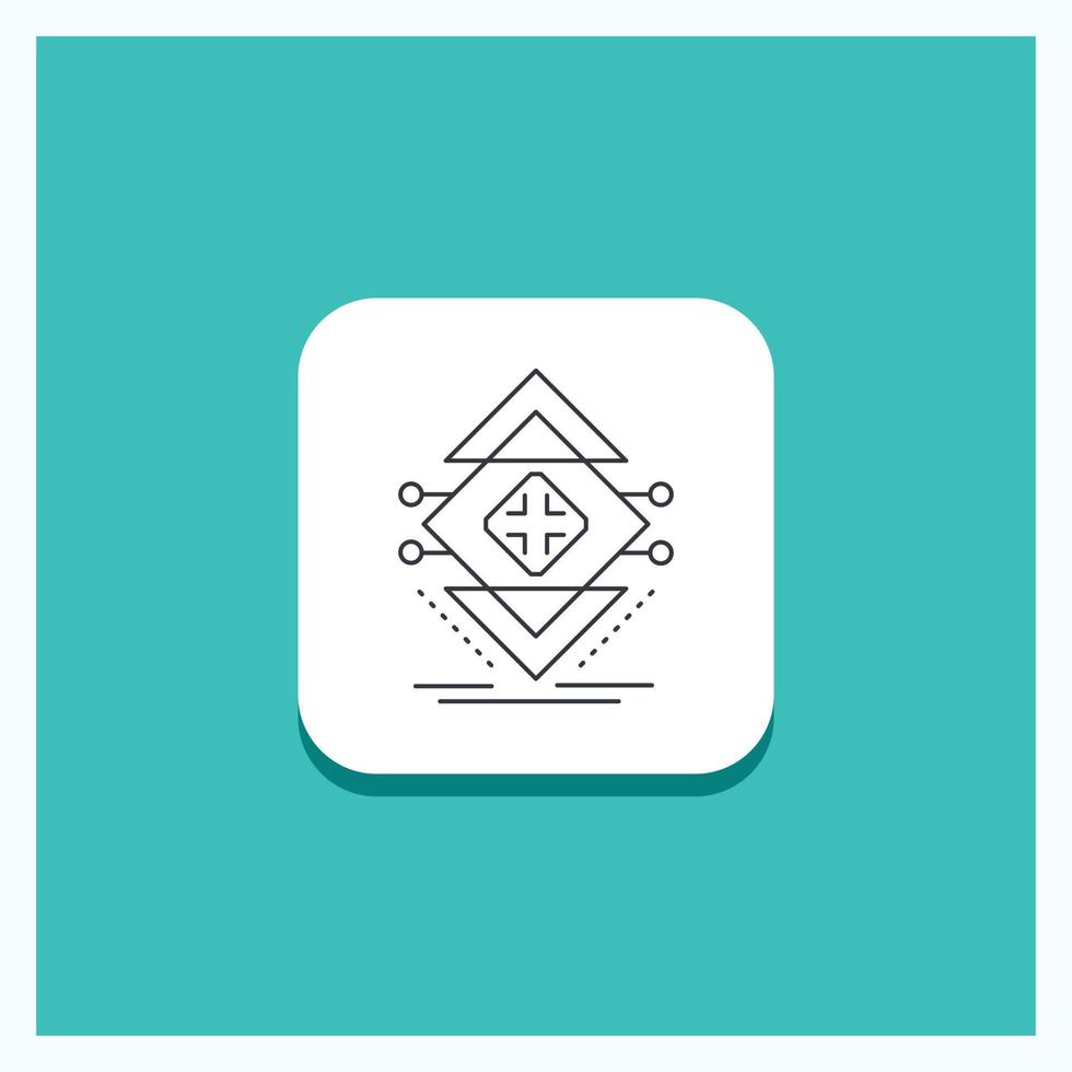 Round Button For Computing Data Infrastructure Science Structure