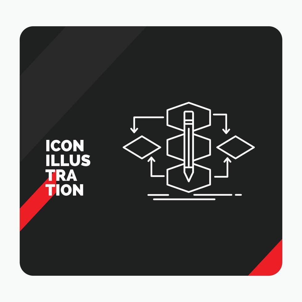 Red and Black Creative presentation Background for Algorithm. design ...