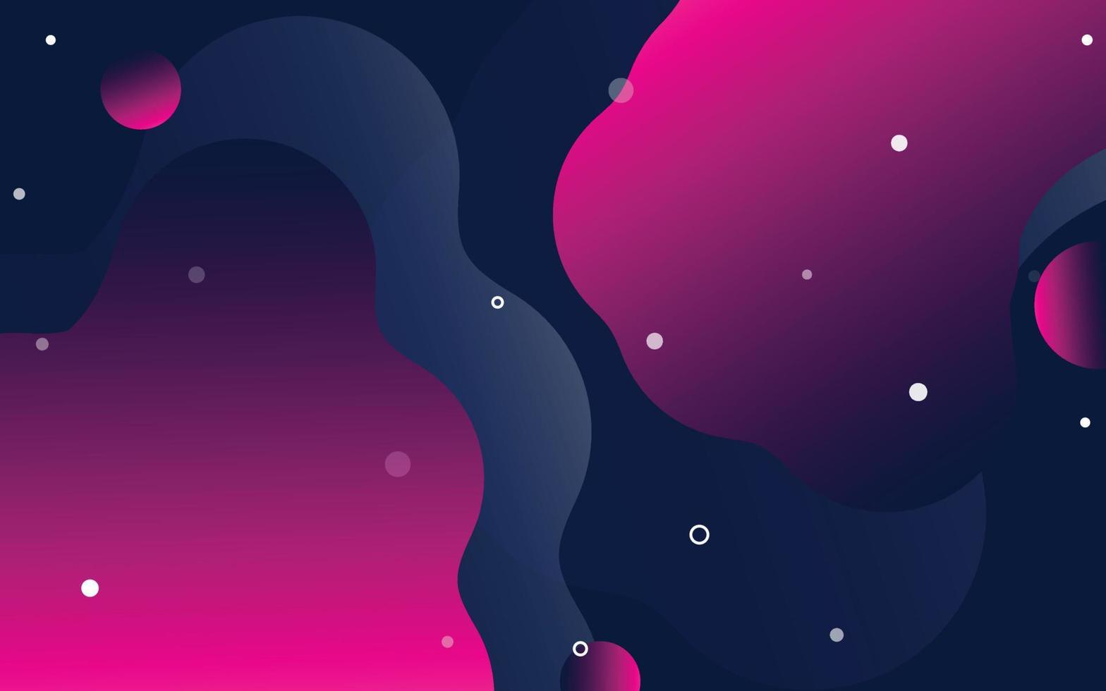 Floating Liquid Blobs Abstract Colorful Banner With Fluid Shapes Futuristic Composition With