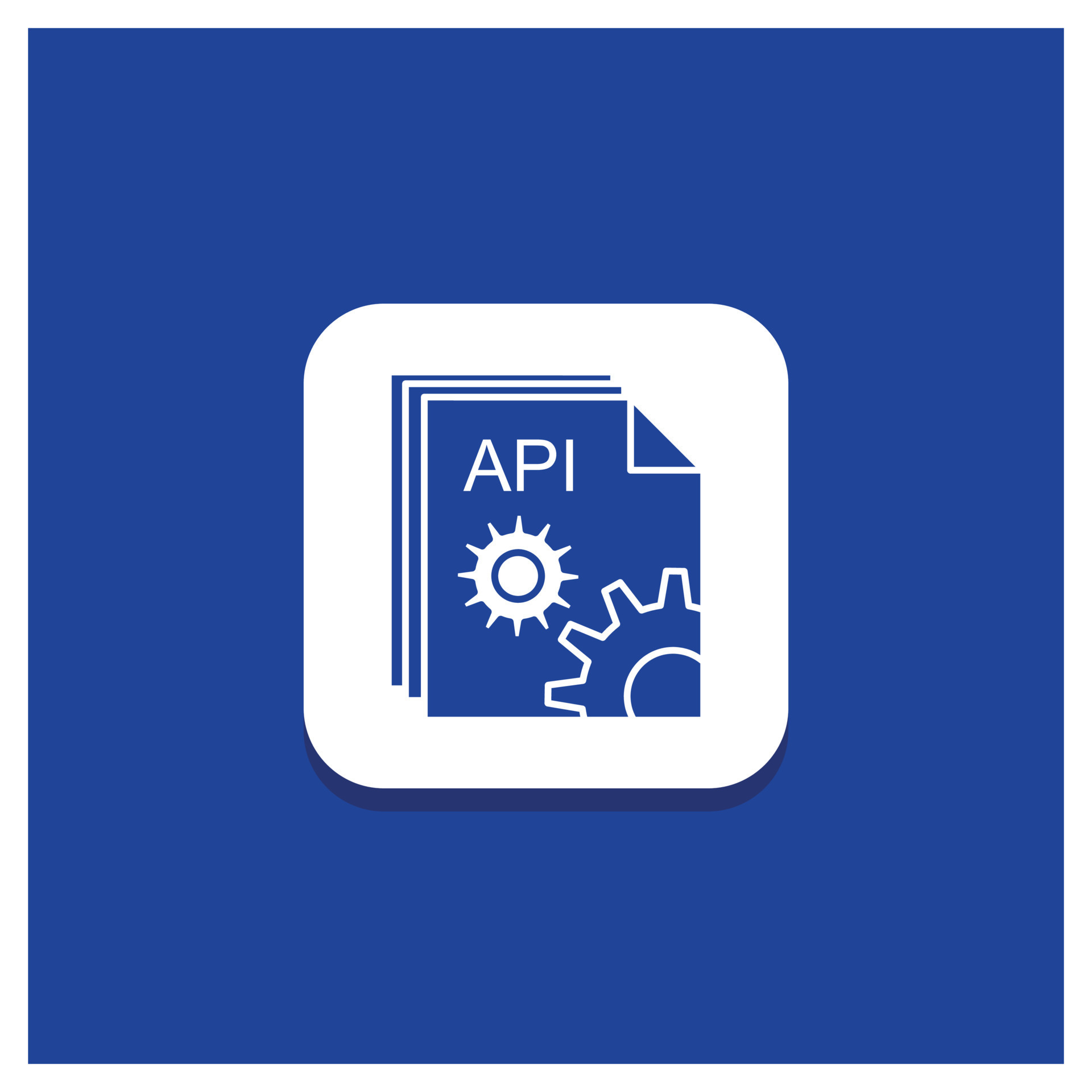 Blue Round Button For Api App Coding Developer Software Glyph Icon 12964528 Vector Art At