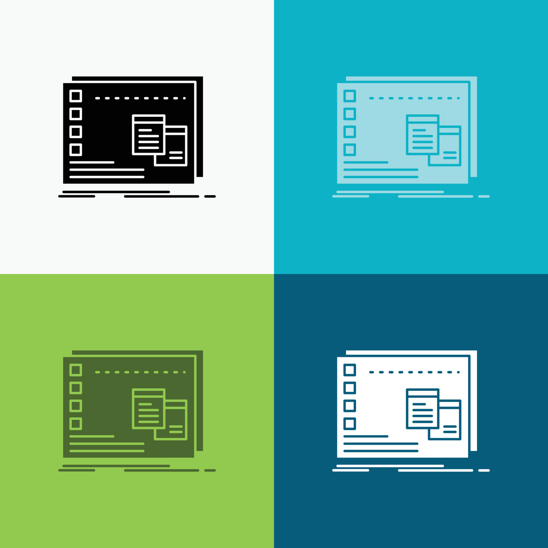 Window. Mac. operational. os. program Icon Over Various Background. glyph style design. designed ...