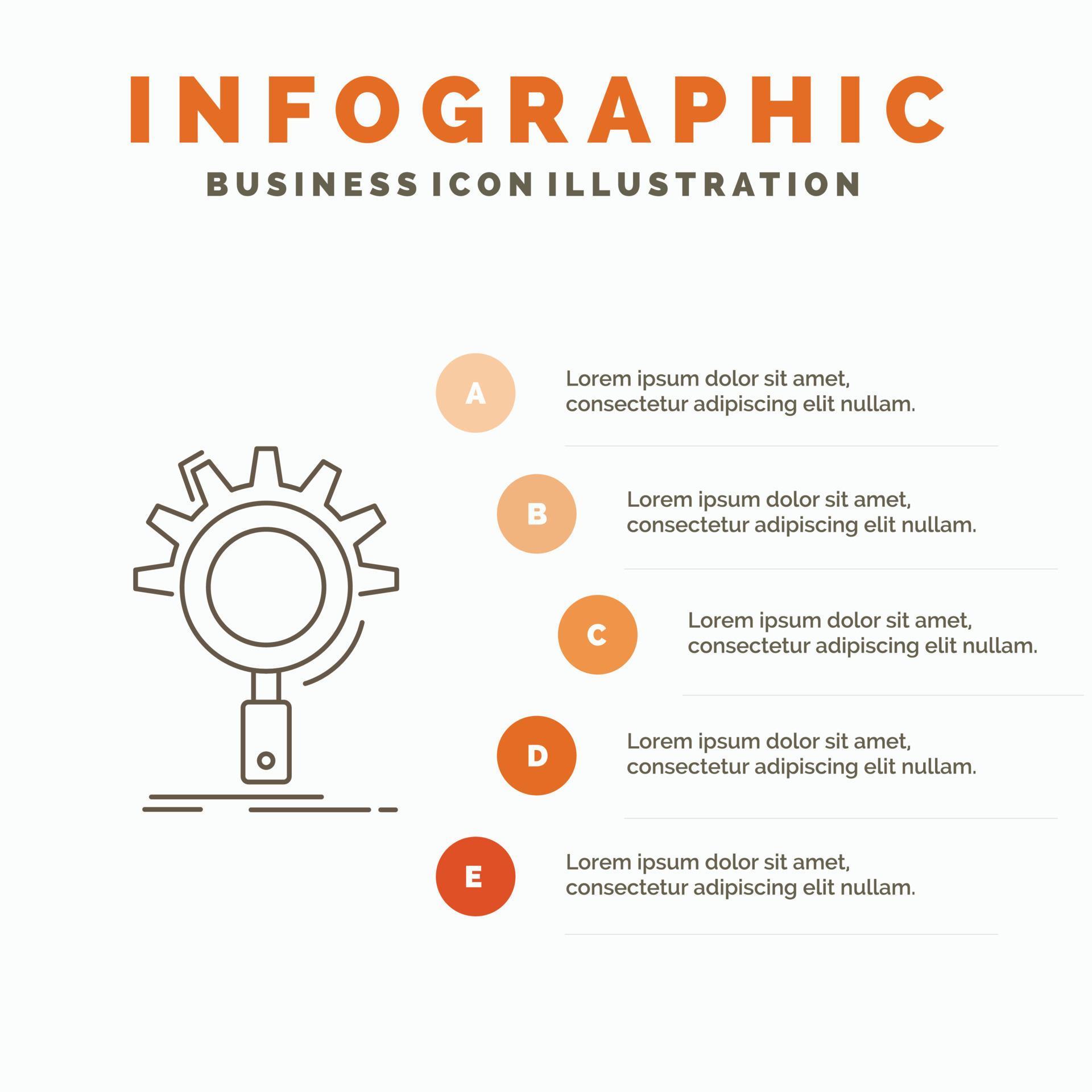 Seo Search Optimization Process Setting Infographics Template For Website And Presentation