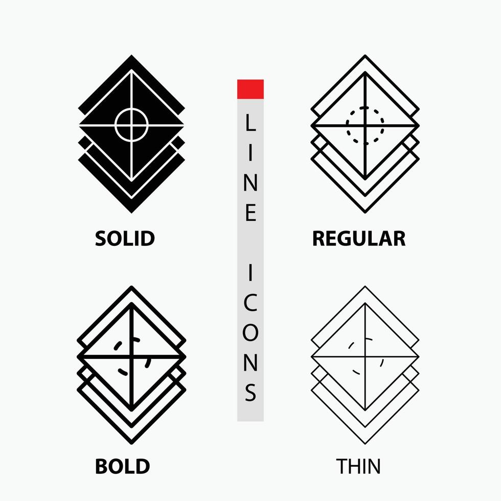 Arrange Design Layers Stack Layer Icon In Thin Regular Bold Line