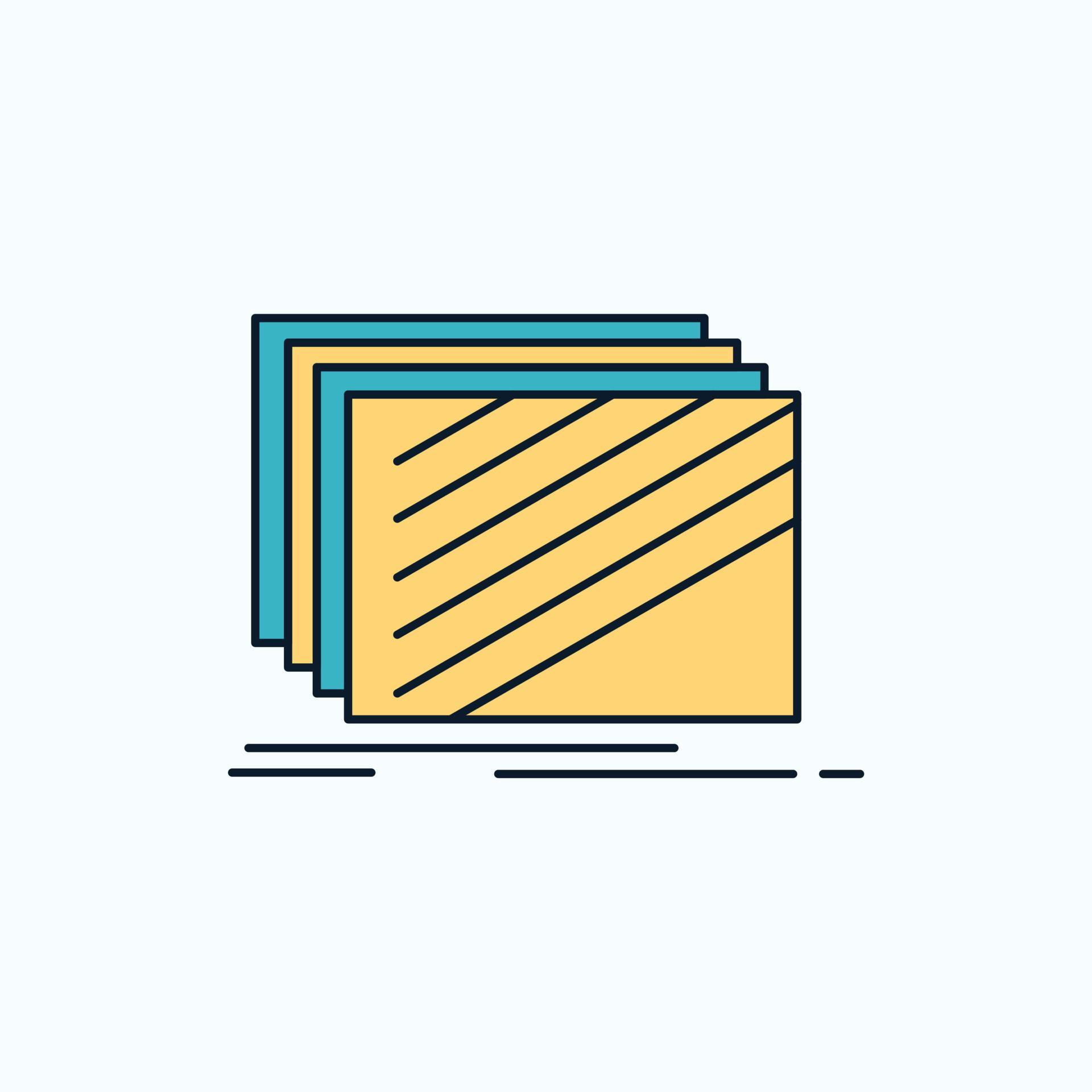 Design. layer. layout. texture. textures Flat Icon. green and Yellow sign and symbols for ...