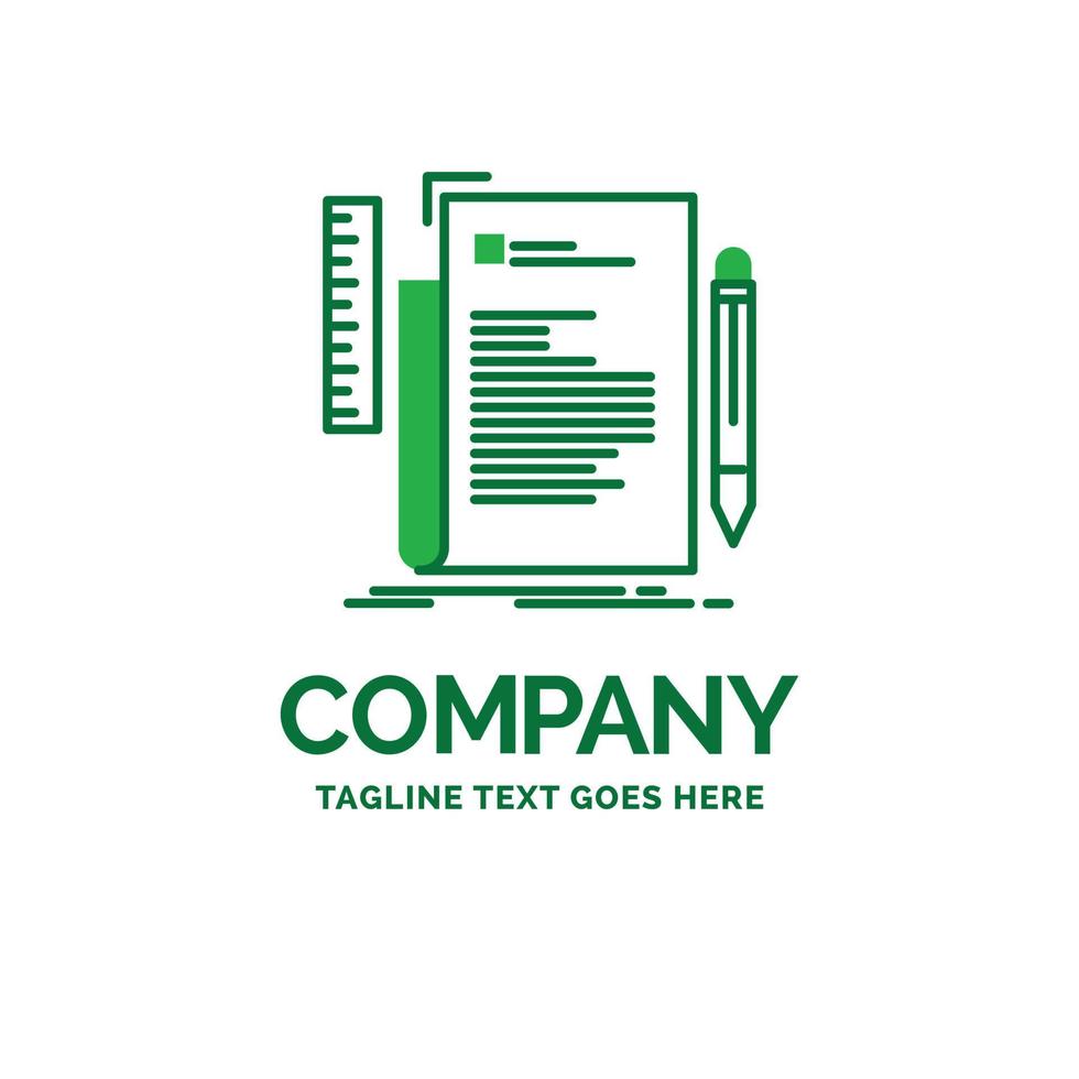 Code Coding File Programming Script Flat Business Logo Template Creative Green Brand Name