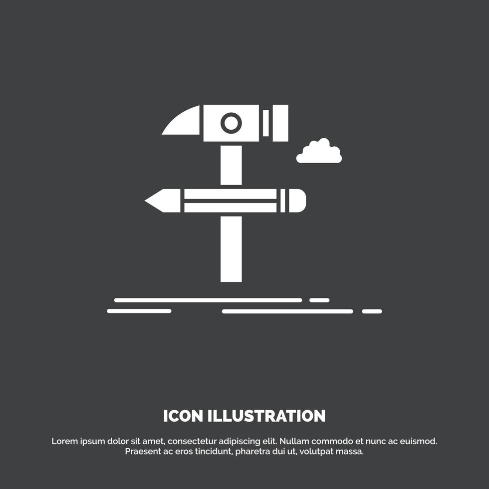 Build Design Develop Tool Tools Icon Glyph Vector Symbol For Ui And Ux Website Or Mobile