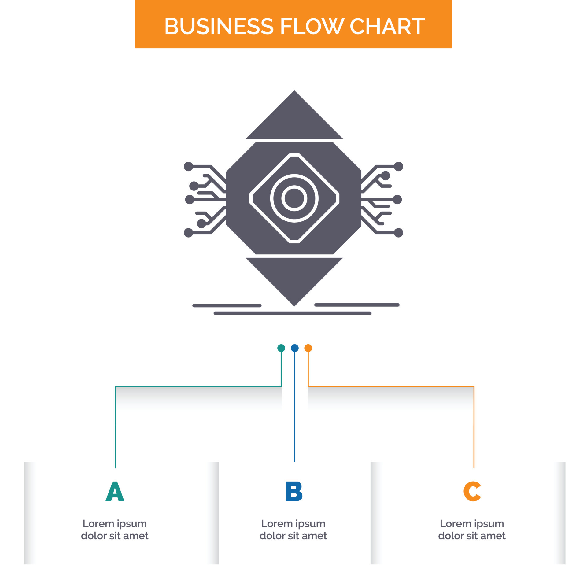 ubicomp. Computing. Ubiquitous. Computer. Concept Business Flow Chart ...