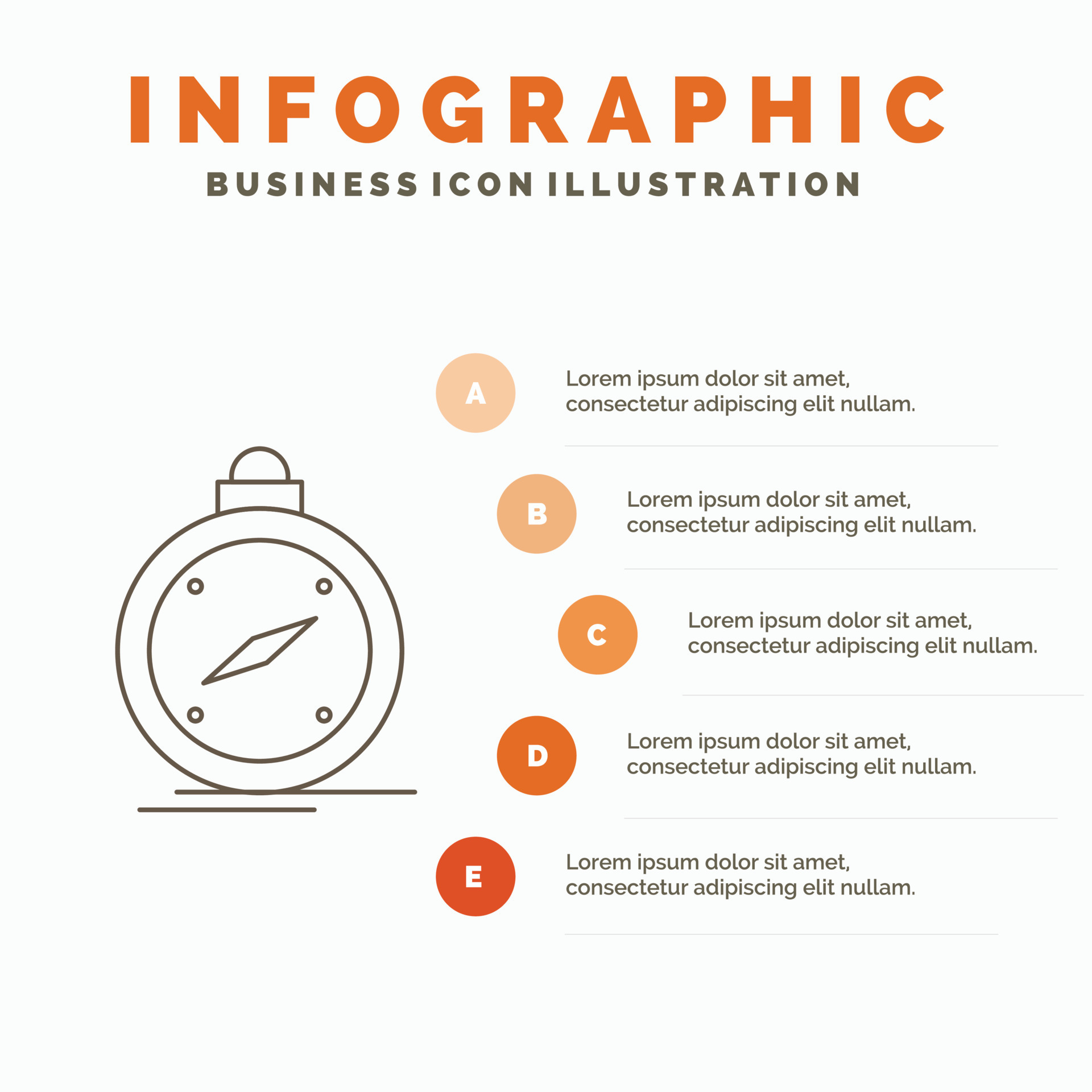 Compass Direction Navigation Gps Location Infographics Template For Website And Presentation