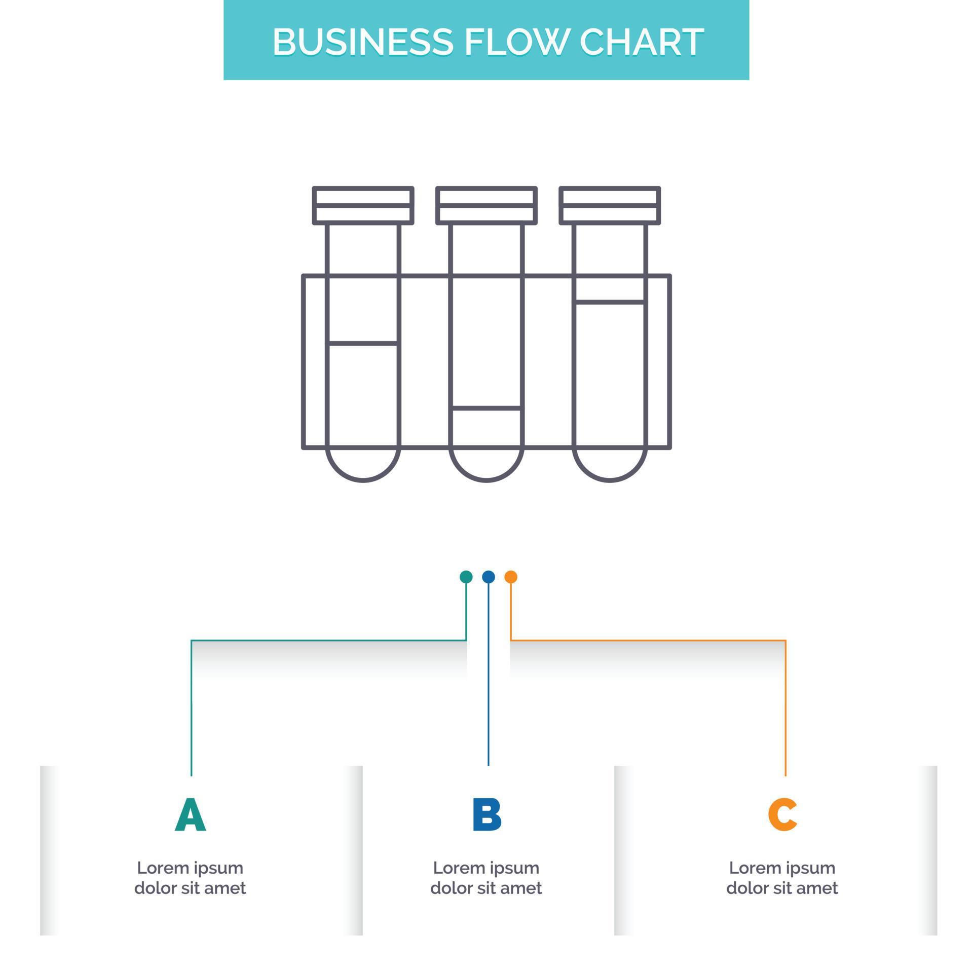 Test. Tube. Science. laboratory. blood Business Flow Chart Design with ...