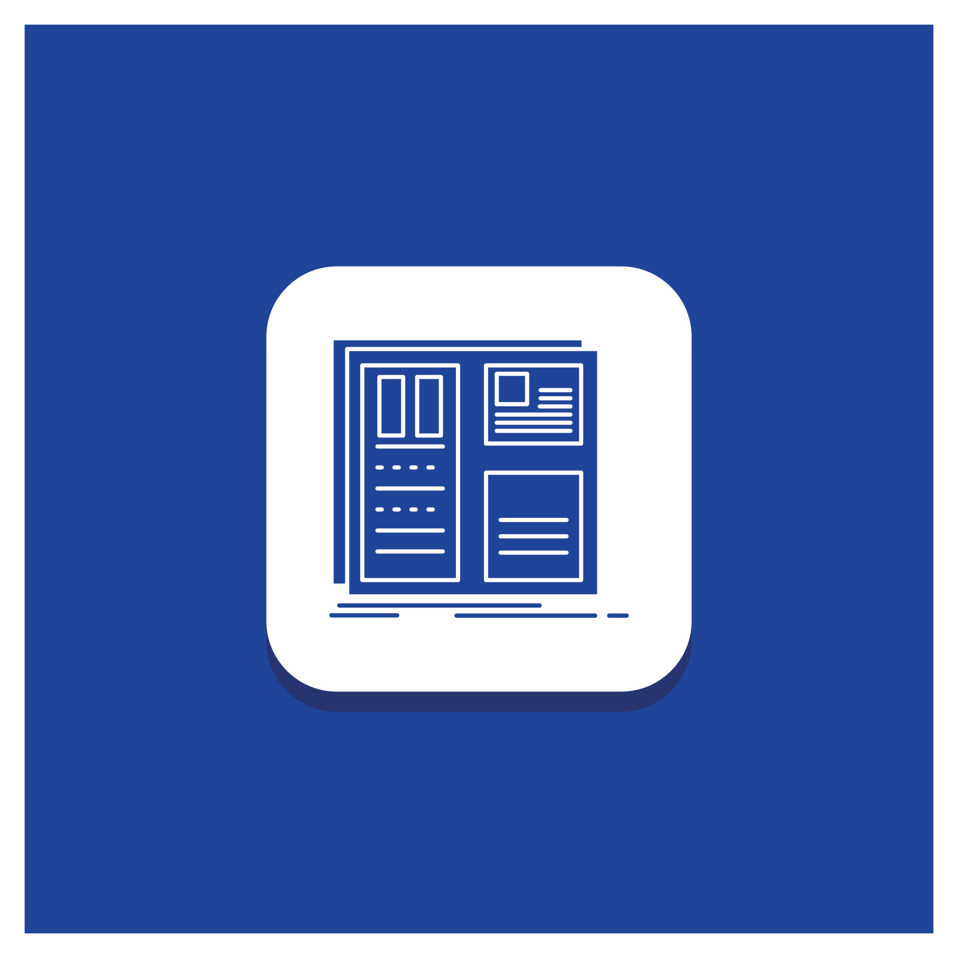 Blue Round Button for Design. grid. interface. layout. ui Glyph icon 12966458 Vector Art at Vecteezy