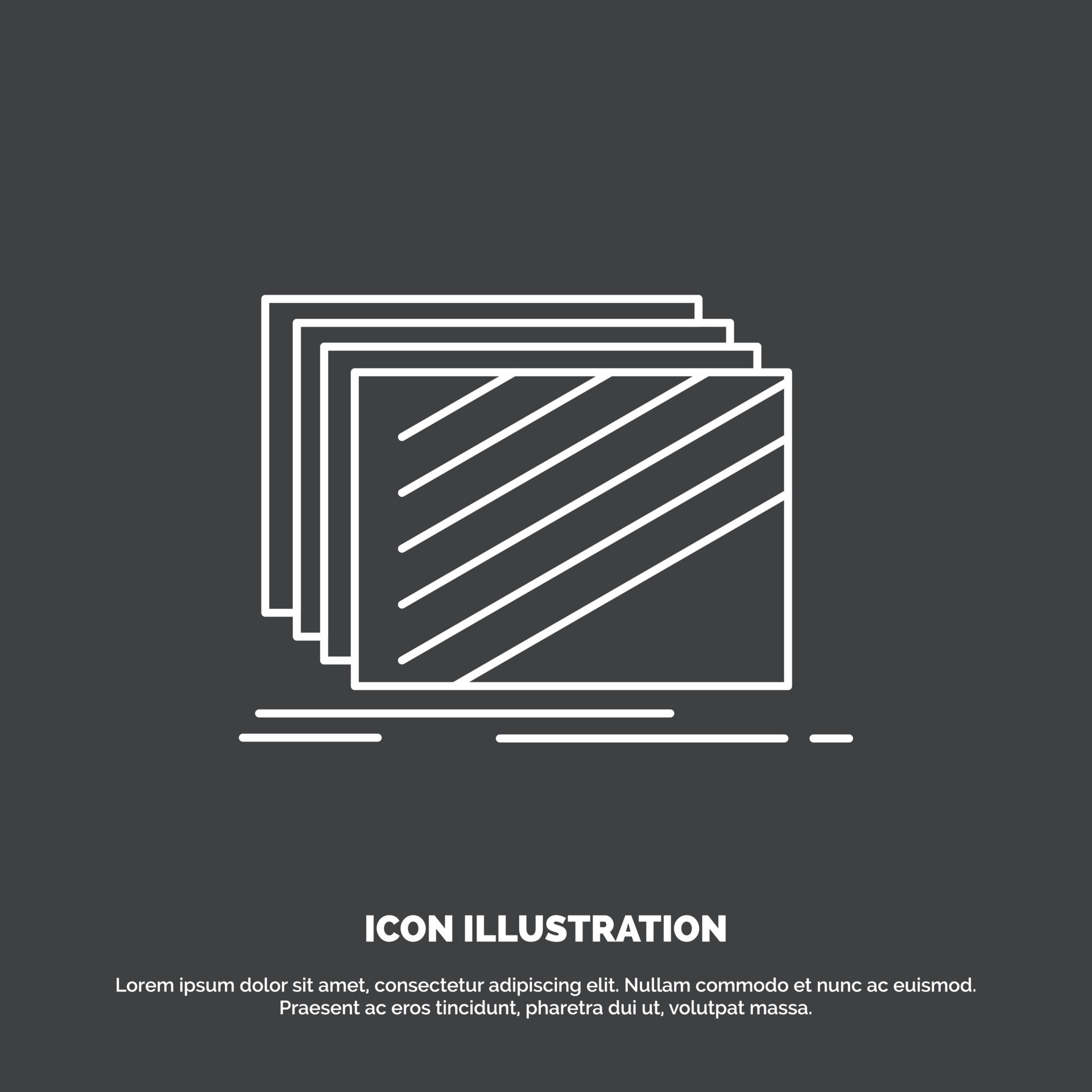 Design Layer Layout Texture Textures Icon Line Vector Symbol For Ui And Ux Website Or