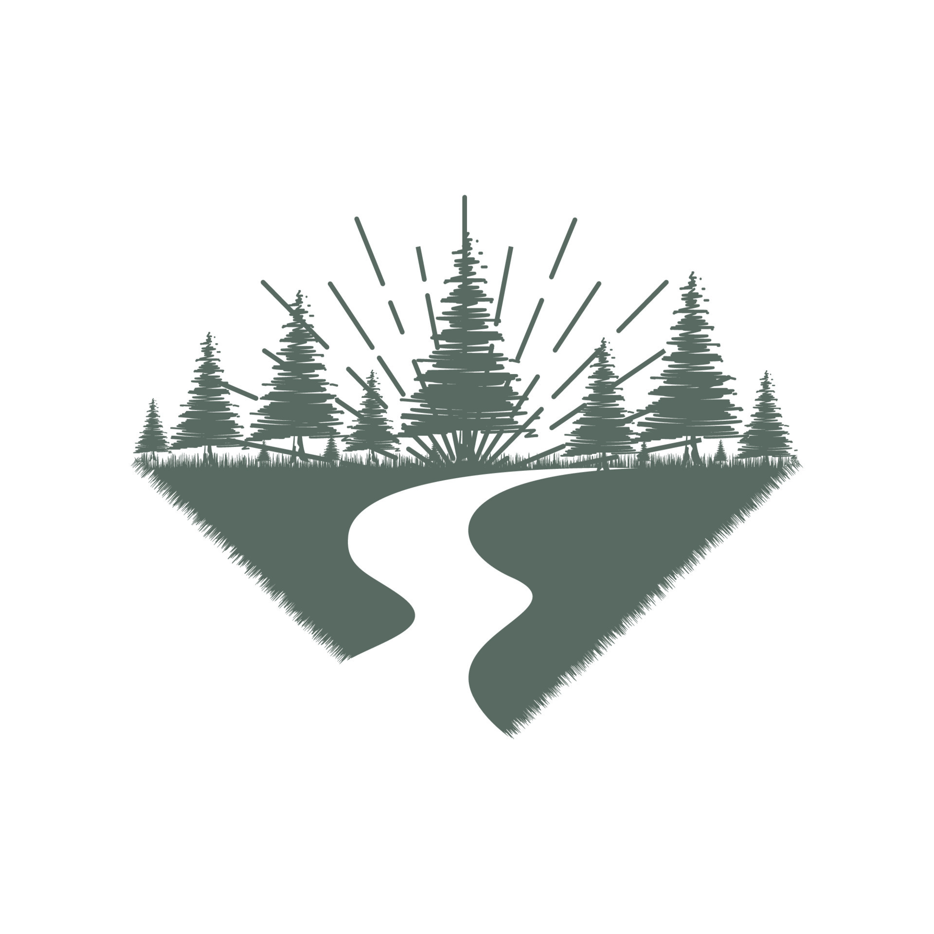 Forest Vector icon design illustration 12967524 Vector Art at Vecteezy