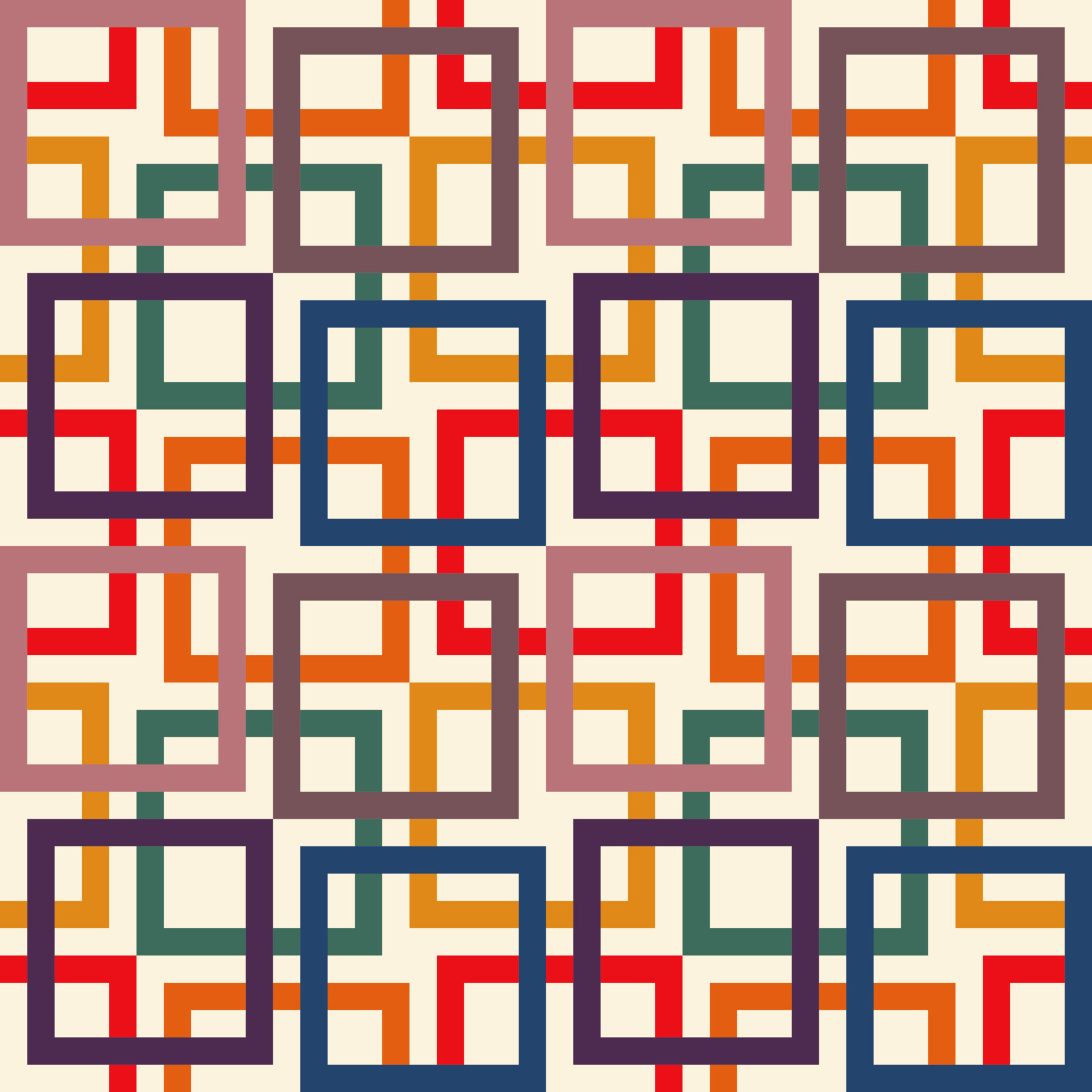 Retro Square Pattern
