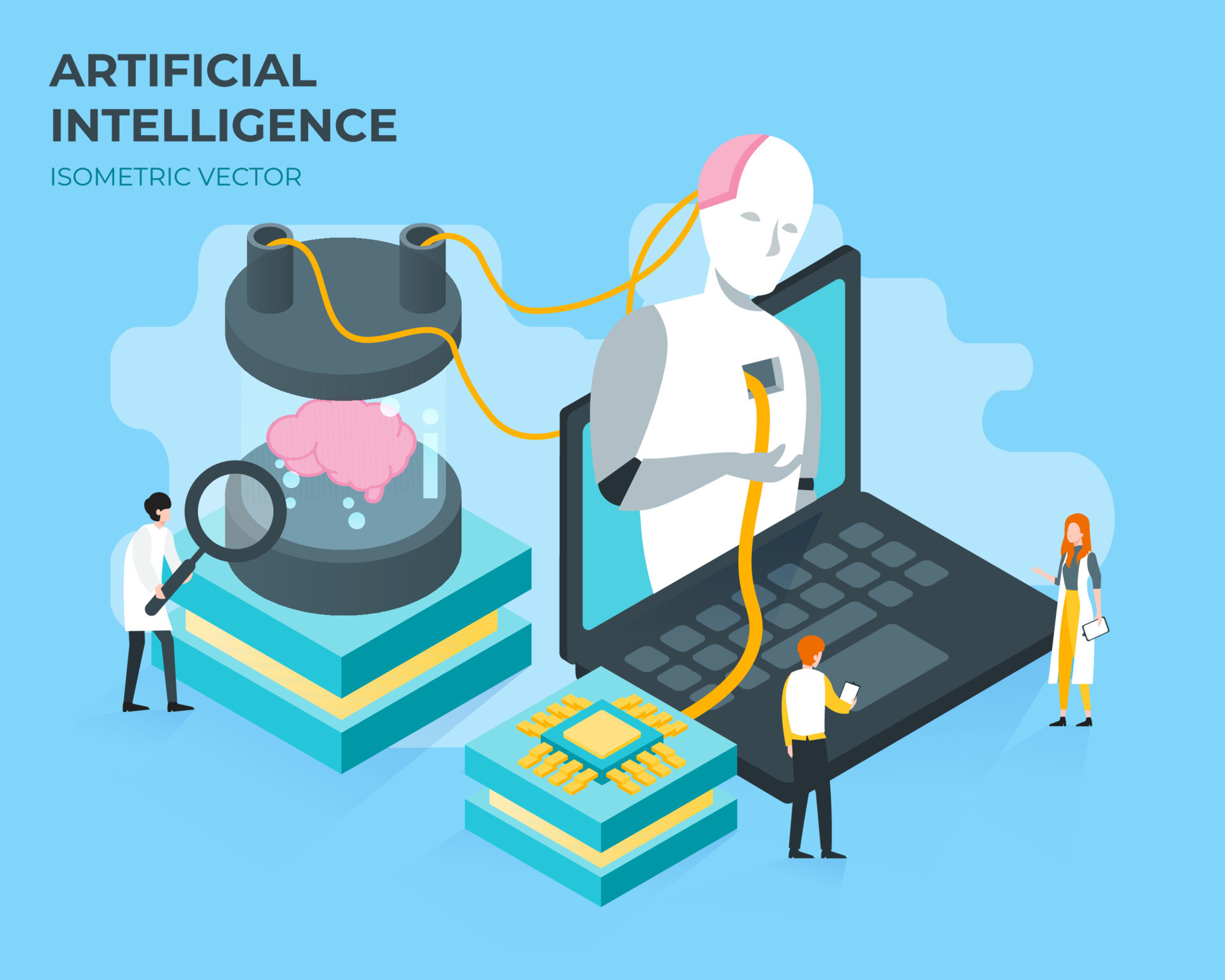 Machine Learning Background Vector Art, Icons, and Graphics for Free ...