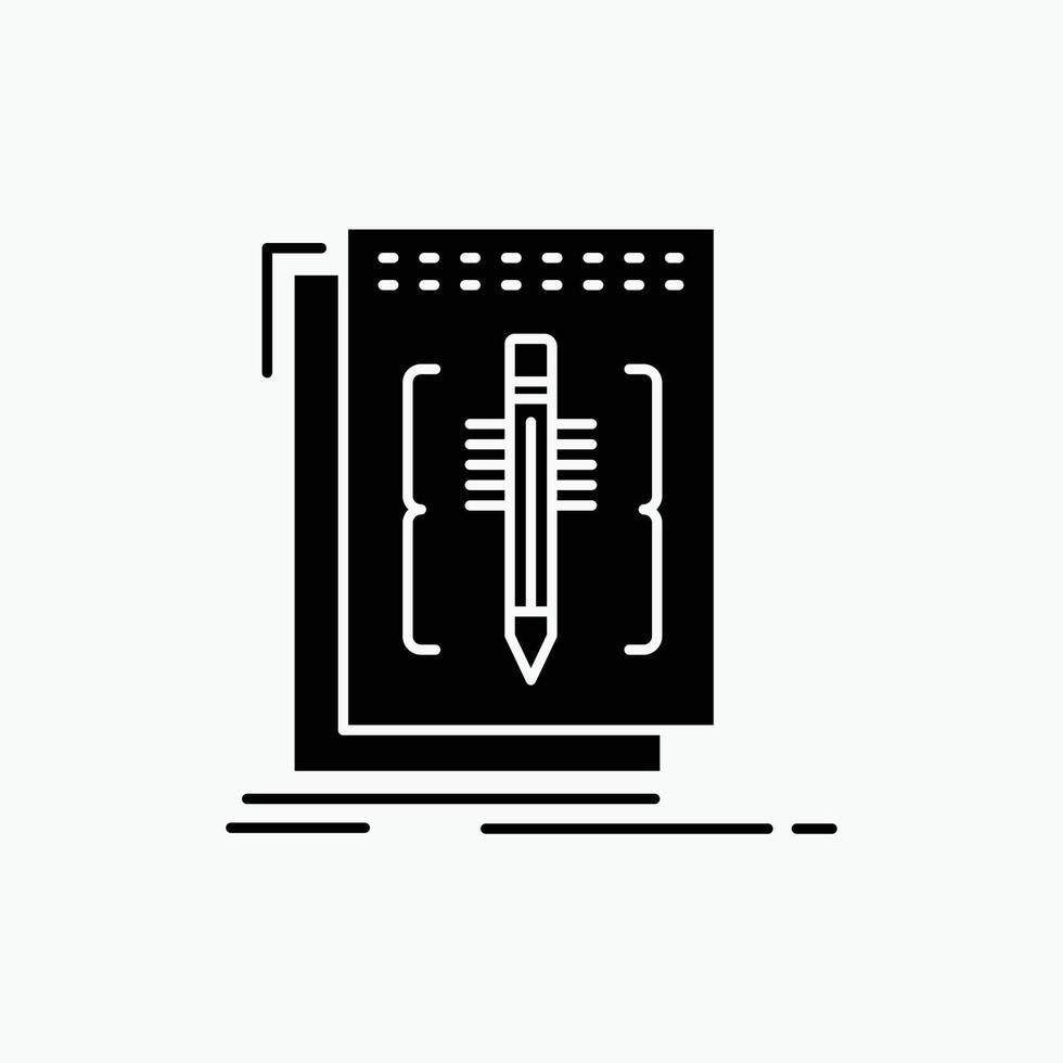 Code. edit. editor. language. program Glyph Icon. Vector isolated illustration 12969528 Vector ...