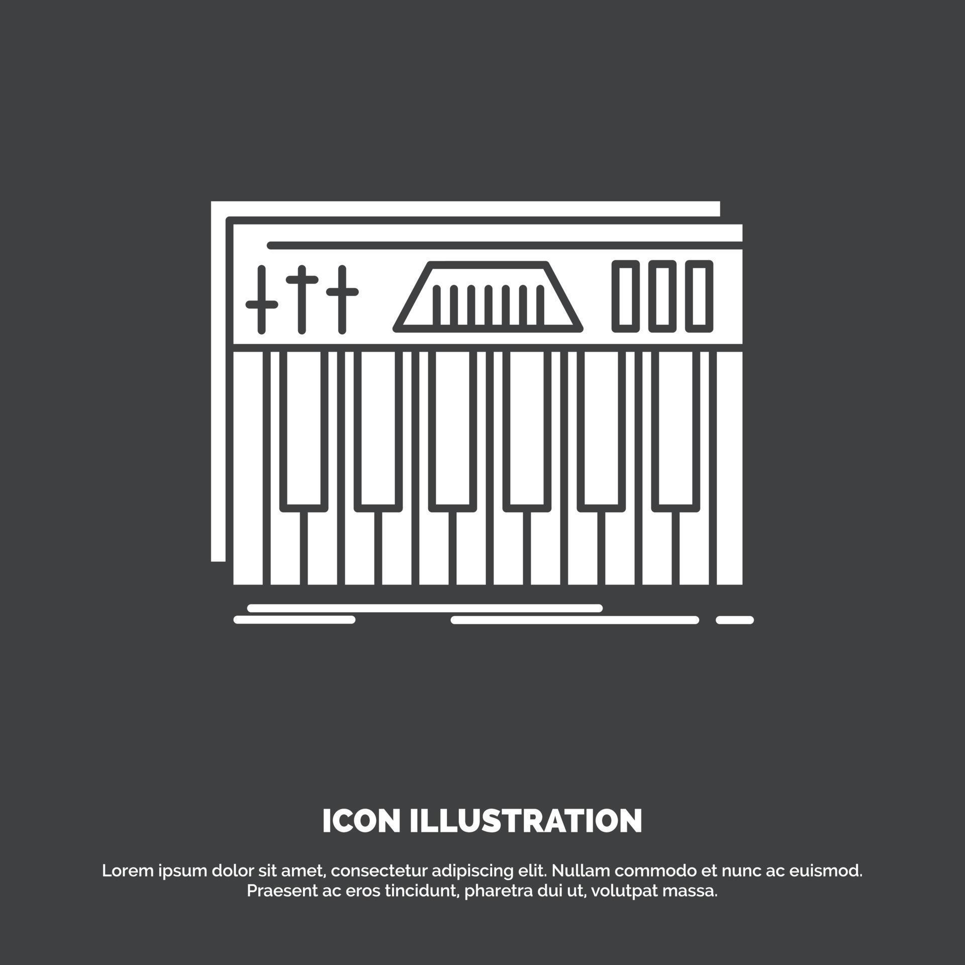 Controller Keyboard Keys Midi Sound Icon Glyph Vector Symbol For Ui And Ux Website Or