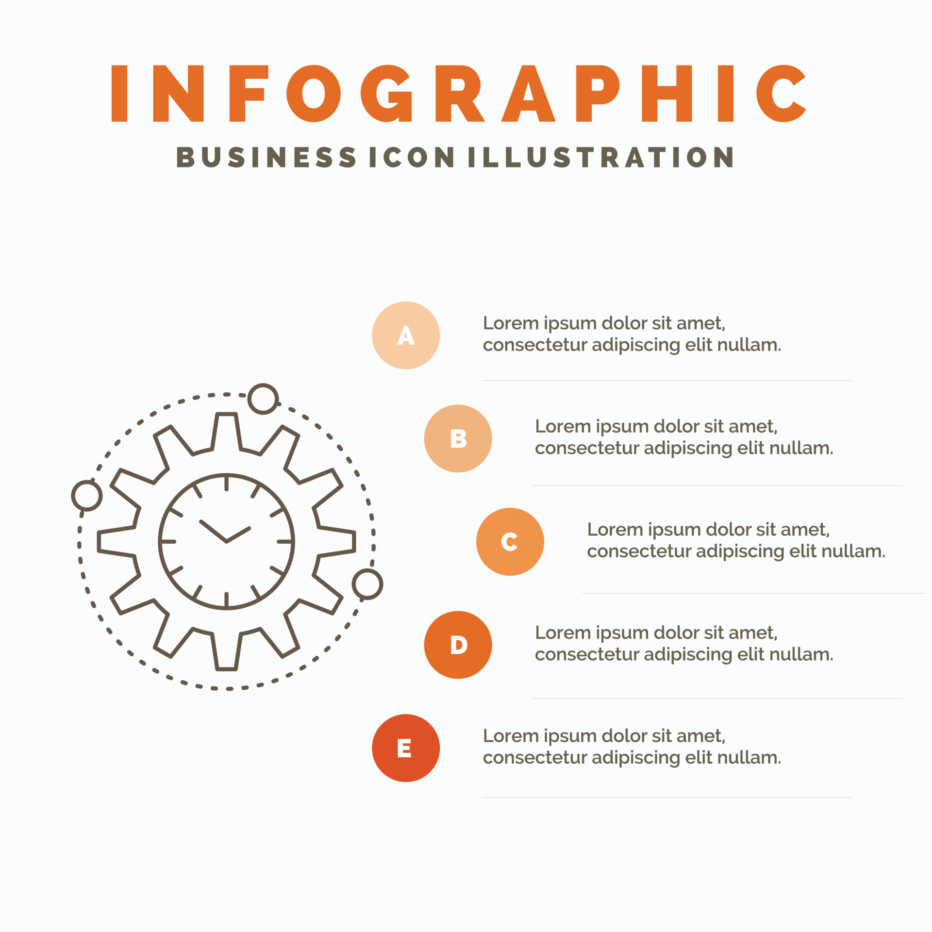 Efficiency Management Processing Productivity Project Infographics
