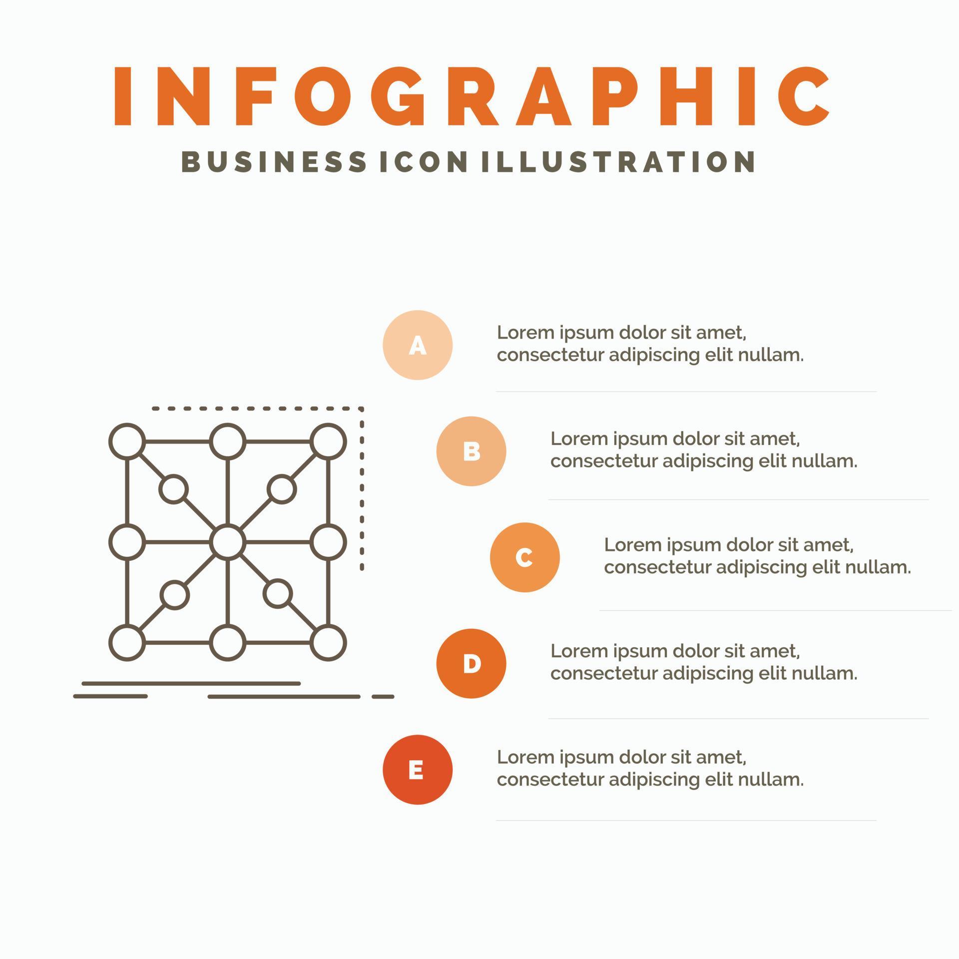 Data. framework. App. cluster. complex Infographics Template for Website and Presentation. Line ...