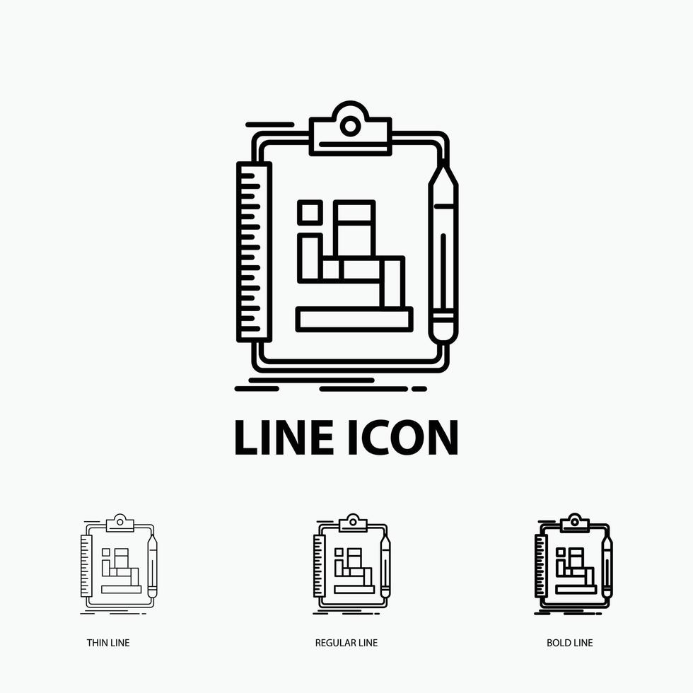 Algorithm Process Scheme Work Workflow Icon In Thin Regular And Bold Line Style Vector
