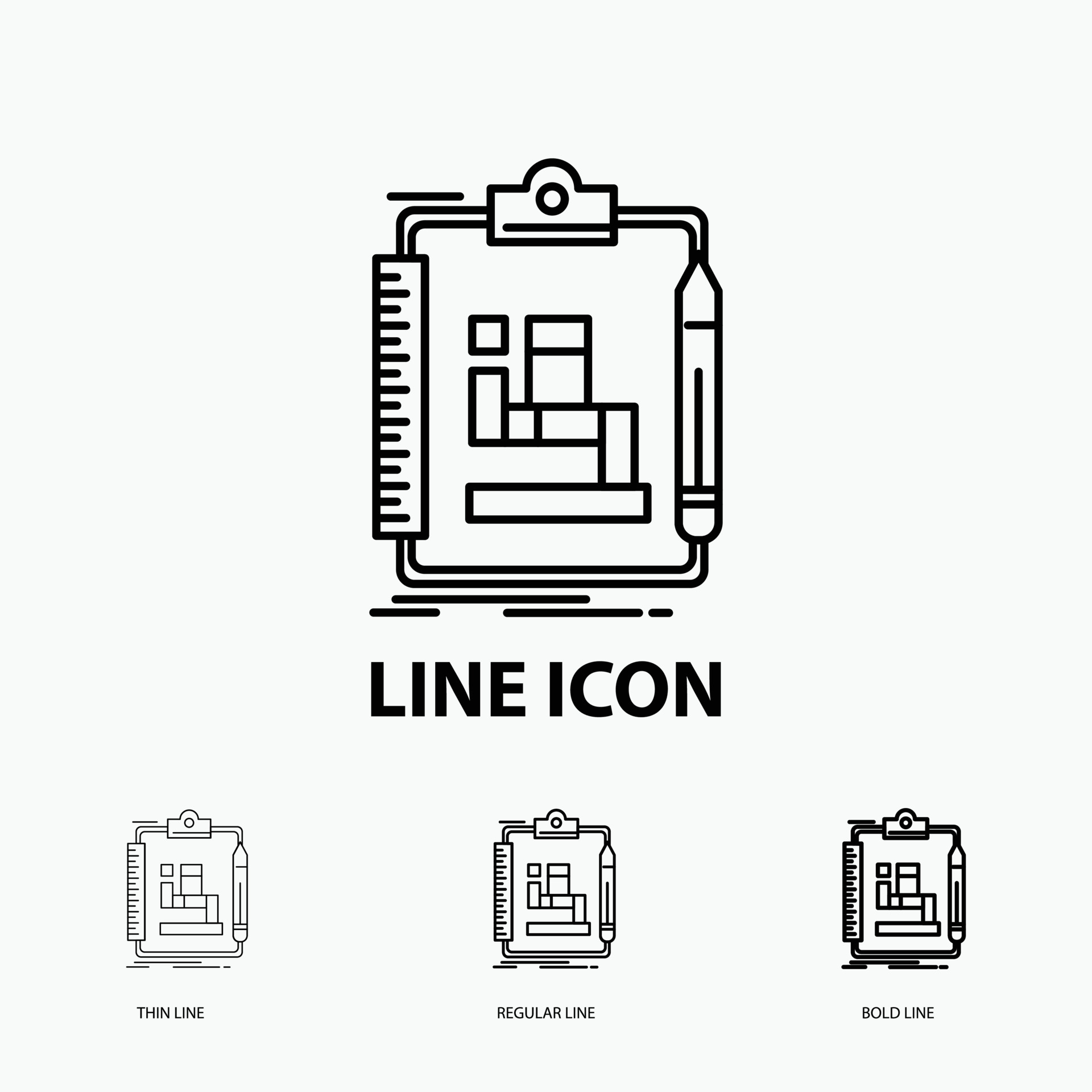 Algorithm Process Scheme Work Workflow Icon In Thin Regular And Bold Line Style Vector 6041