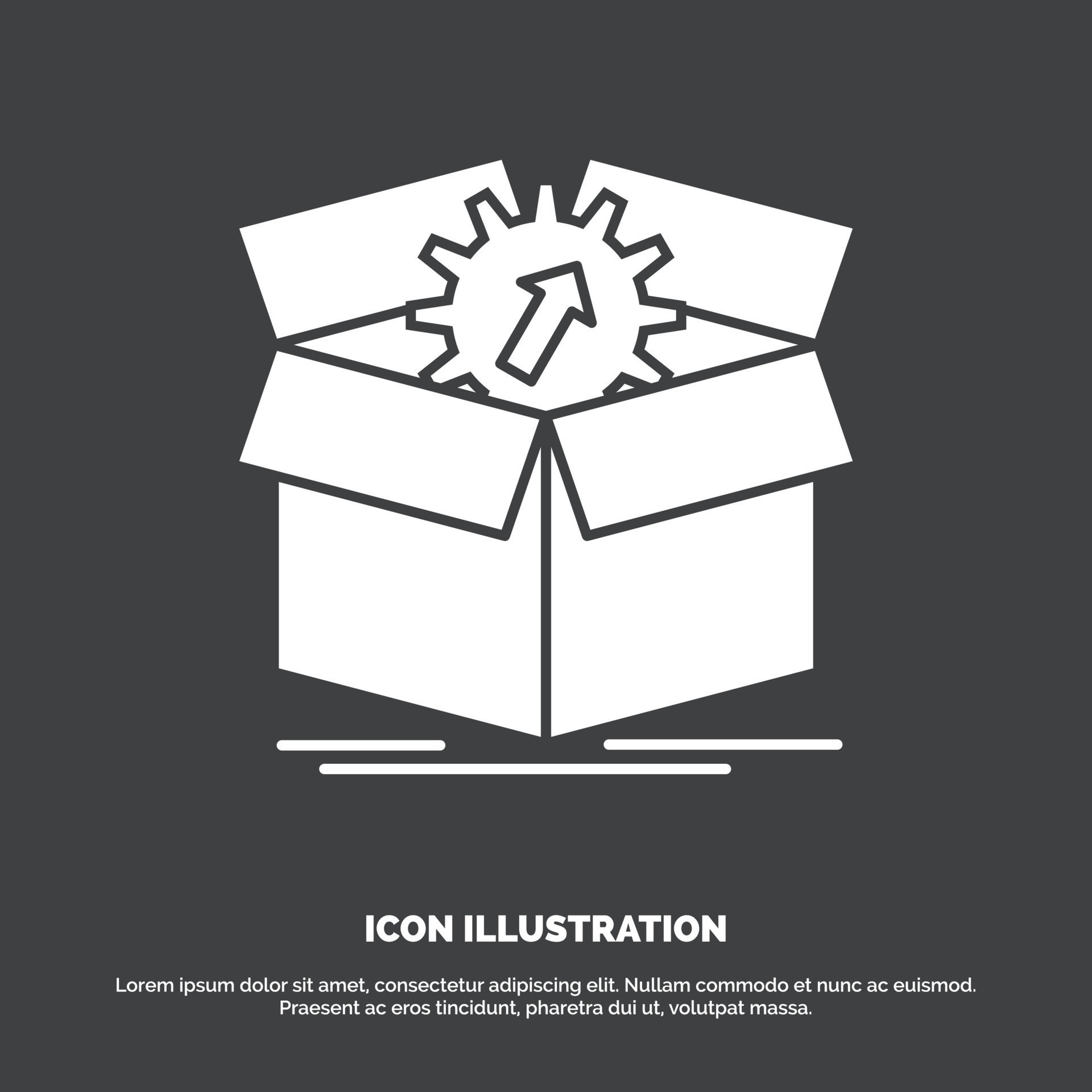 Upload Performance Productivity Progress Work Icon Glyph Vector