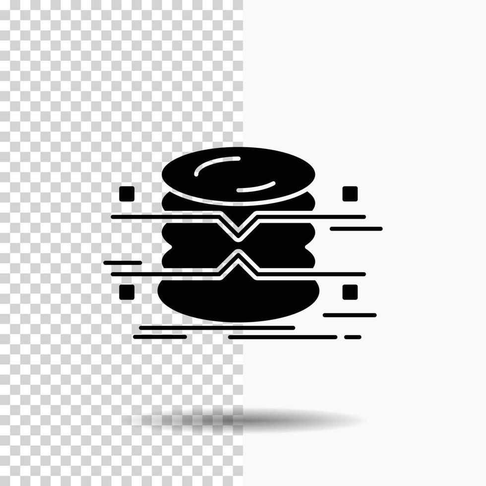 Database Data Architecture Infographics Monitoring Glyph Icon On