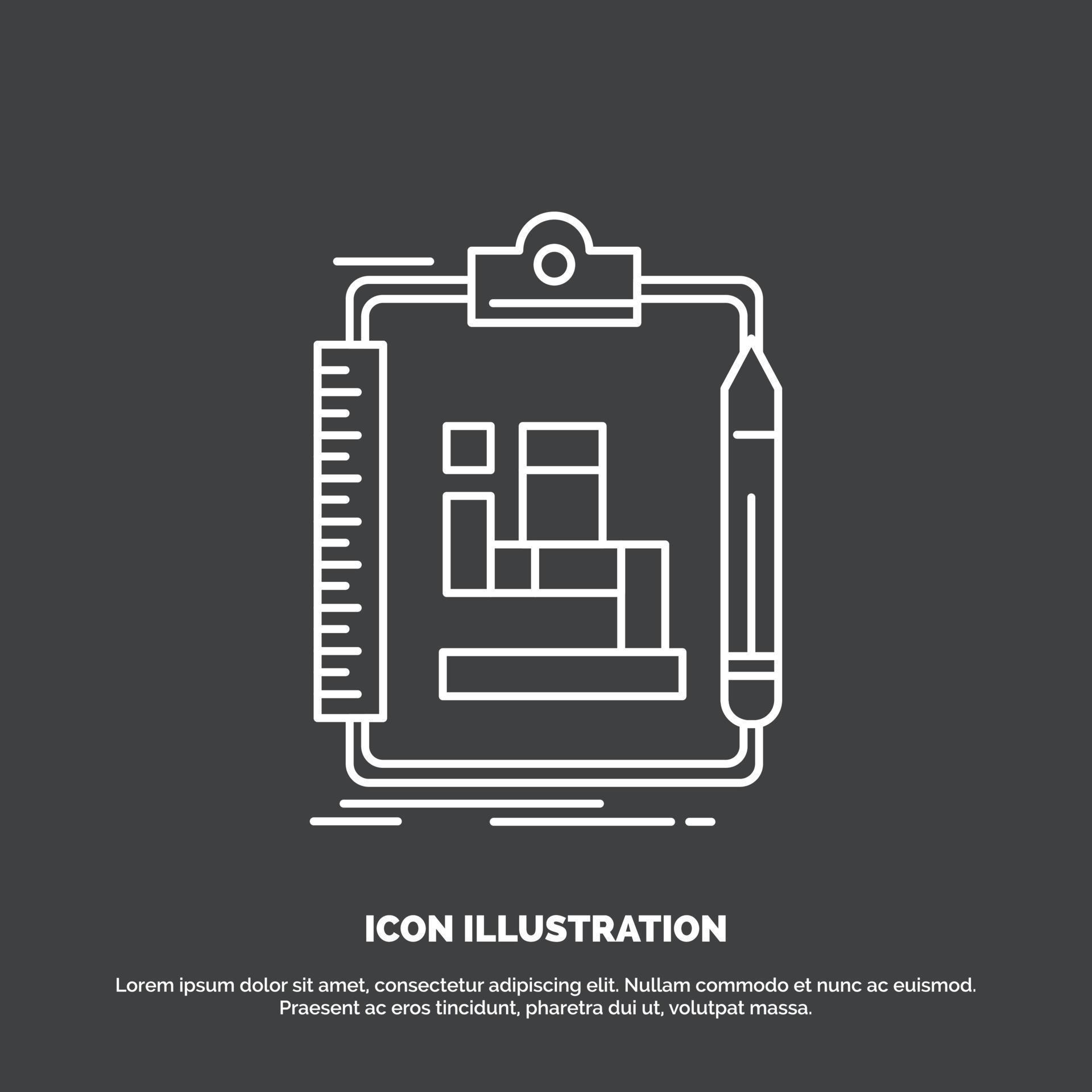 Algorithm Process Scheme Work Workflow Icon Line Vector Symbol For Ui And Ux Website Or