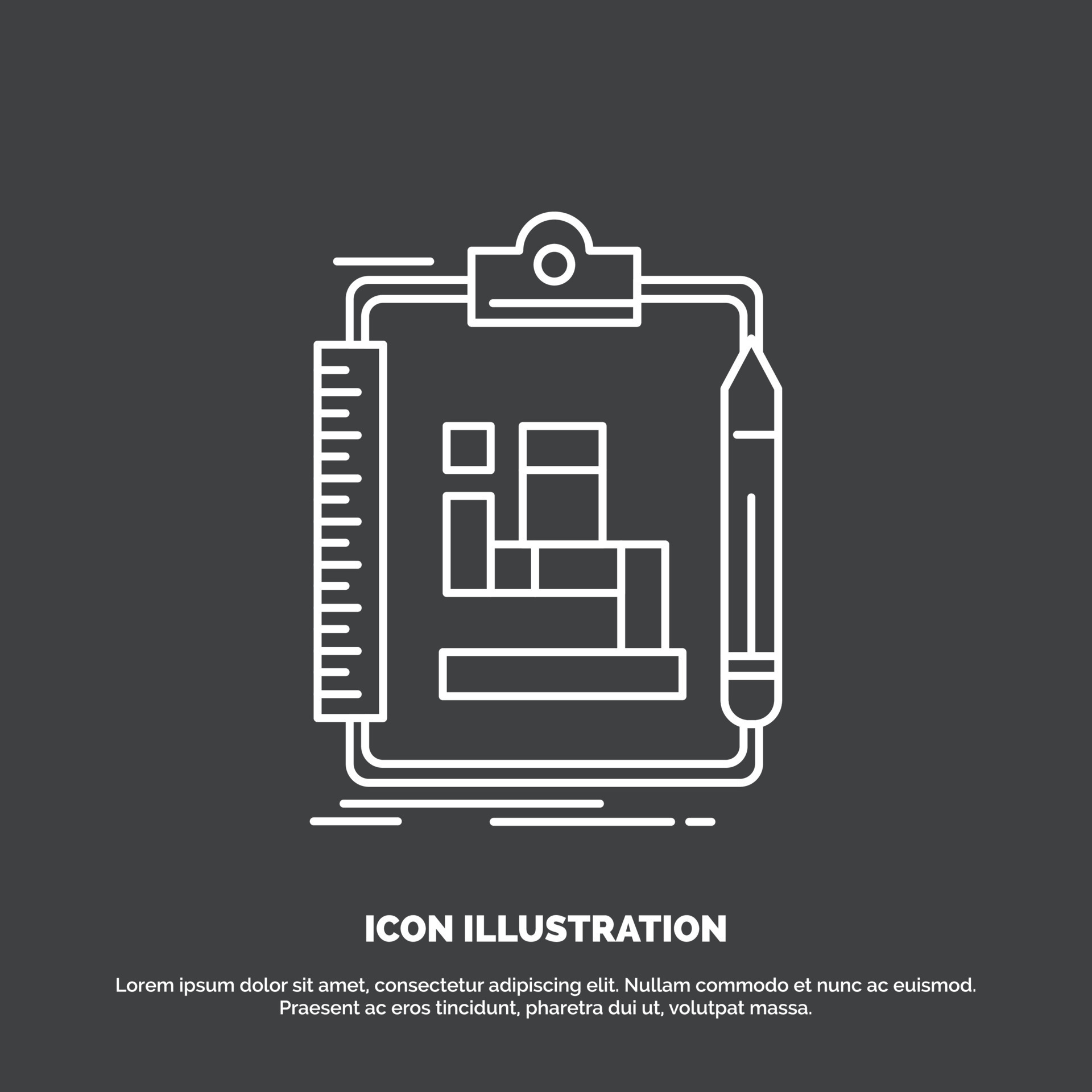 Algorithm Process Scheme Work Workflow Icon Line Vector Symbol For Ui And Ux Website Or