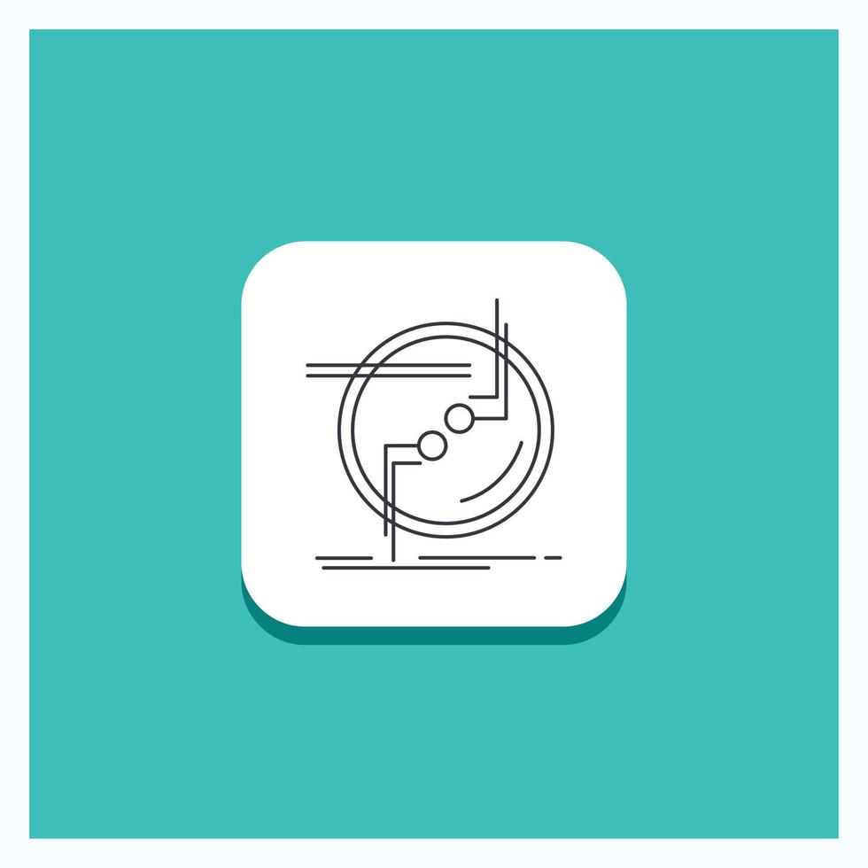 Round Button For Chain Connect Connection Link Wire Line Icon