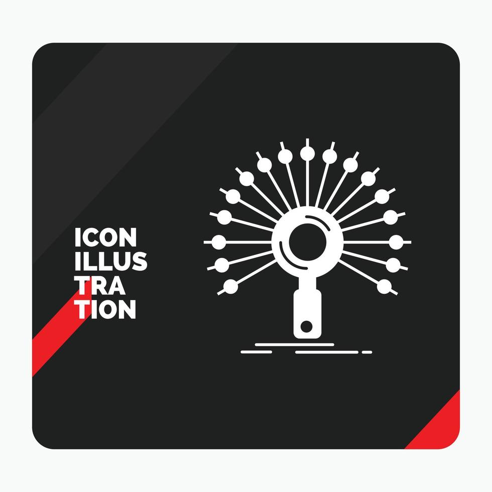 Red And Black Creative Presentation Background For Data Information Informational Network