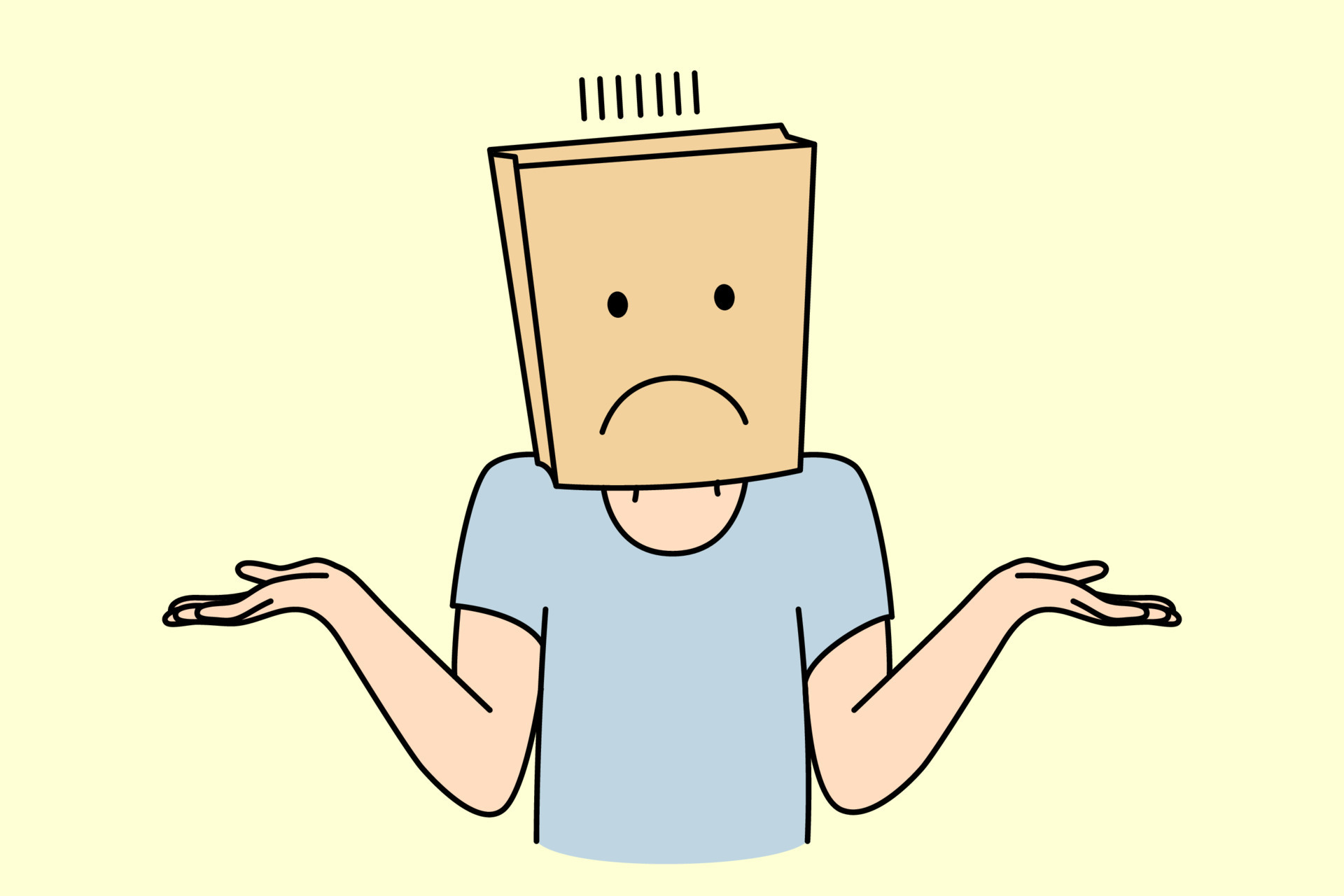 Paper Bag Head Vector Art Icons And Graphics For Free Download