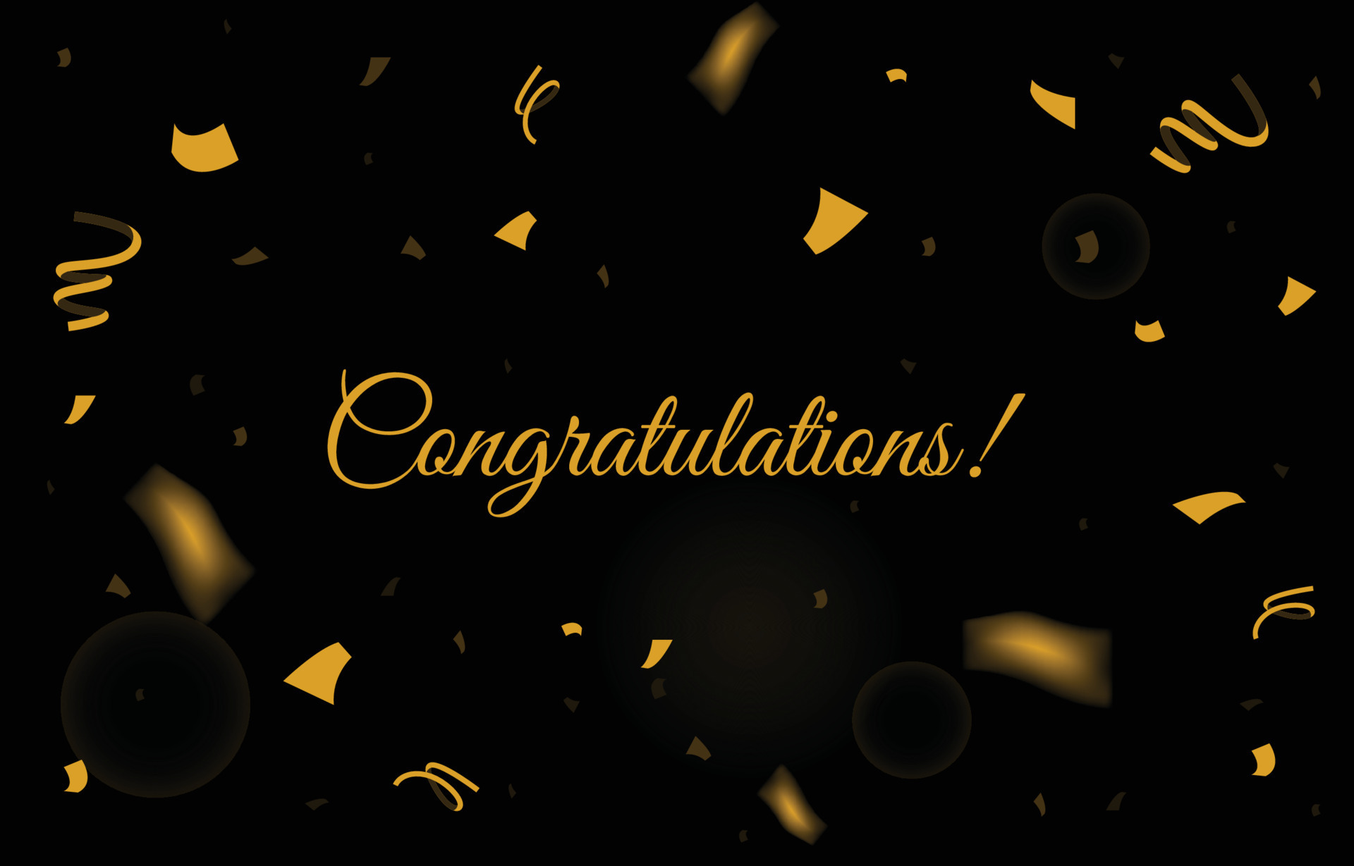 Confetti Congratulations Promotion Job Good Work Business Office Card