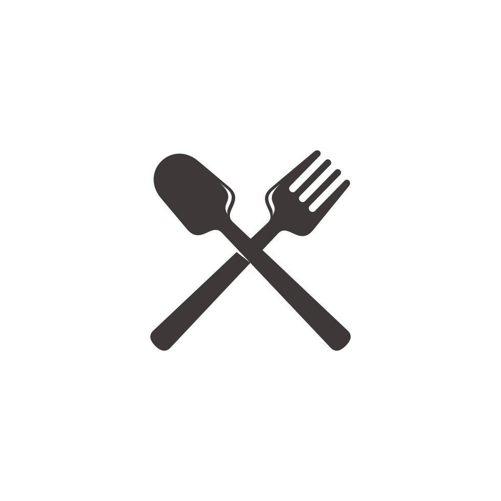 simple cross spoon fork overlapping design logo vector 12975600 Vector ... simple cross spoon fork overlapping design logo vector 12975600 Vector ...