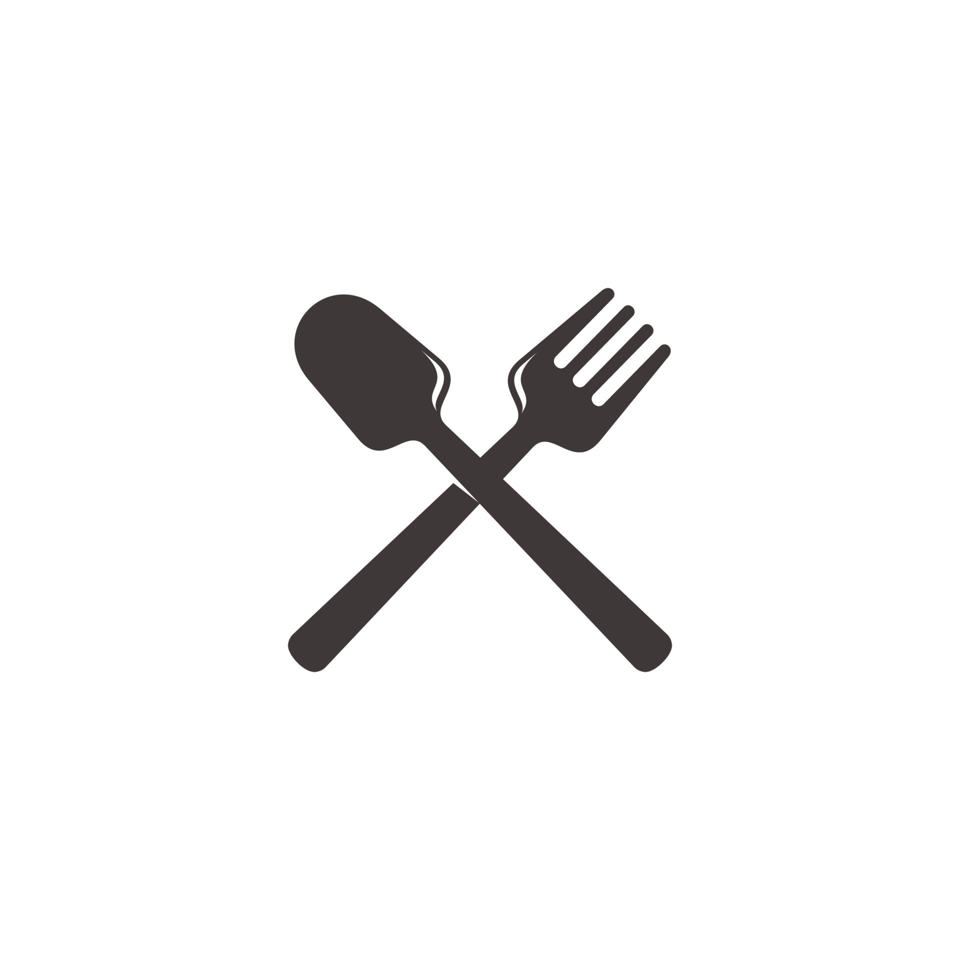 simple cross spoon fork overlapping design logo vector 12975600 Vector ... simple cross spoon fork overlapping design logo vector 12975600 Vector ...