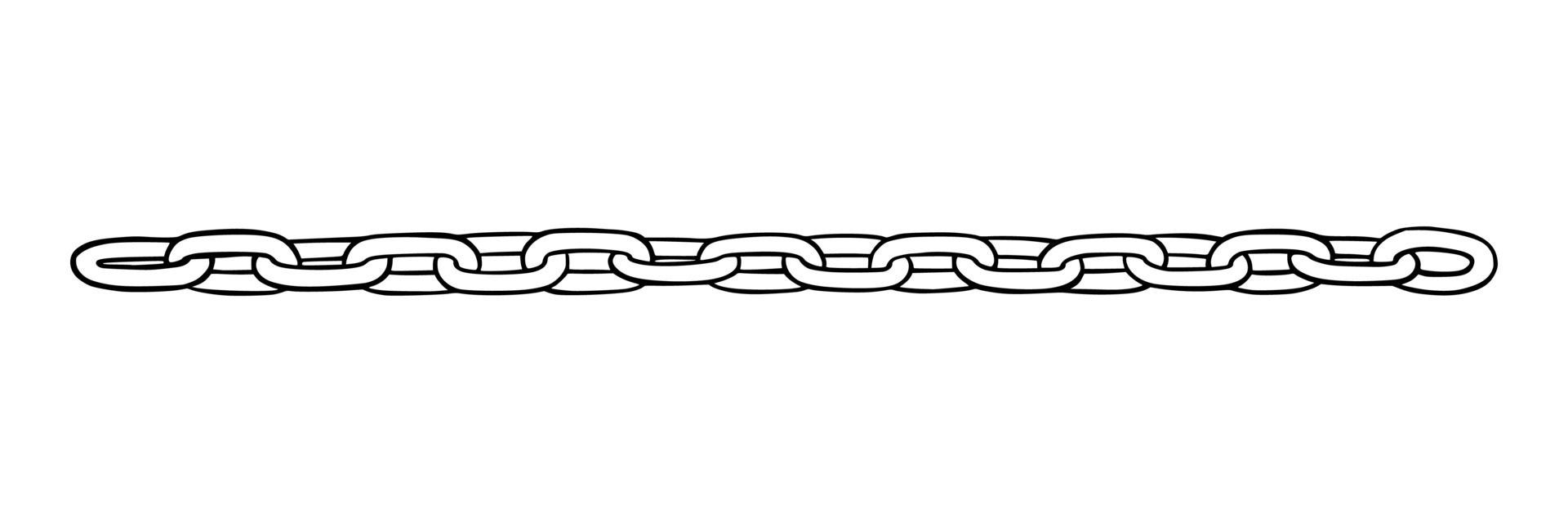 Chain As Symbol Of Unity And Cooperation Sketch Of Metal Chains