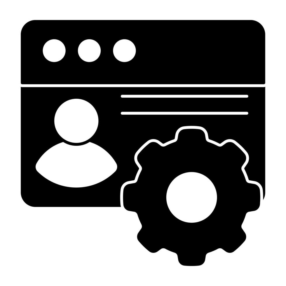 Perfect design icon of web account management 12976738 Vector Art at ...