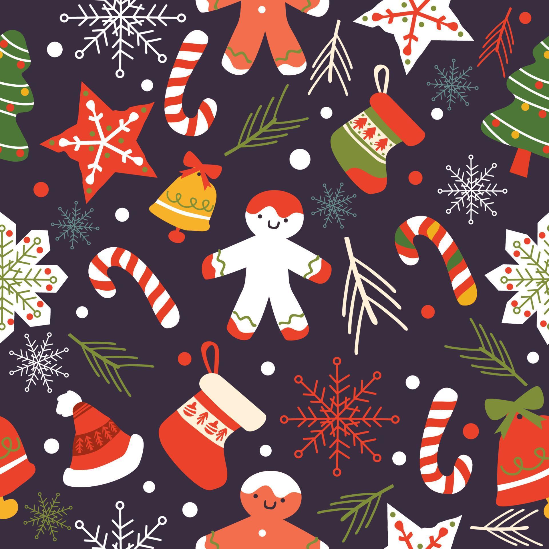 Christmas Seamless Pattern Background 12977391 Vector Art at Vecteezy