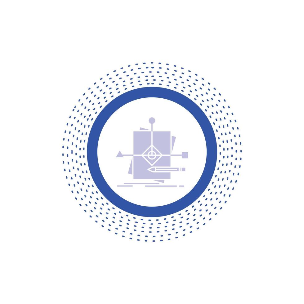 Algorithm. business. foretelling. pattern. plan Glyph Icon. Vector isolated illustration ...