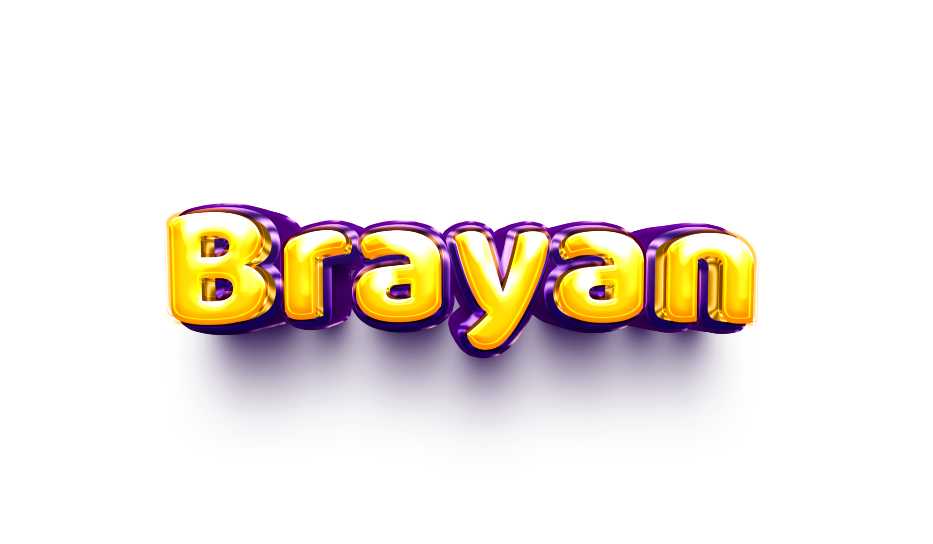 names of boys English helium balloon shiny celebration sticker 3d inflated 12981355 PNG