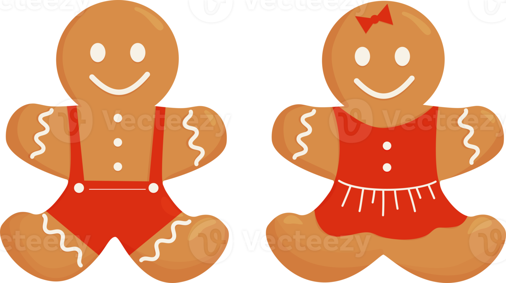 Gingerbread Couple Clip Art