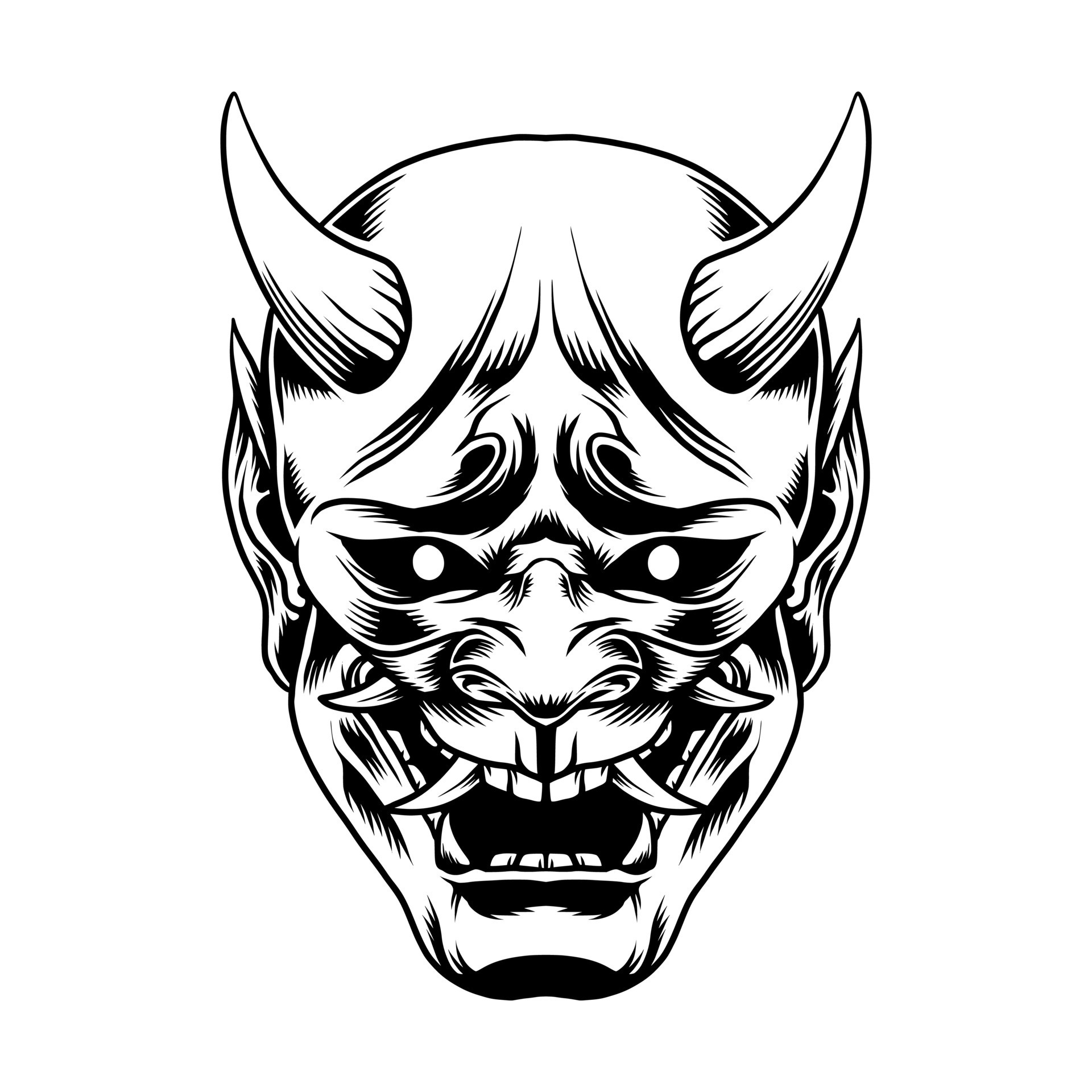 Japanese Oni mask 12981964 Vector Art at Vecteezy Japanese Oni mask 12981964 Vector Art at Vecteezy